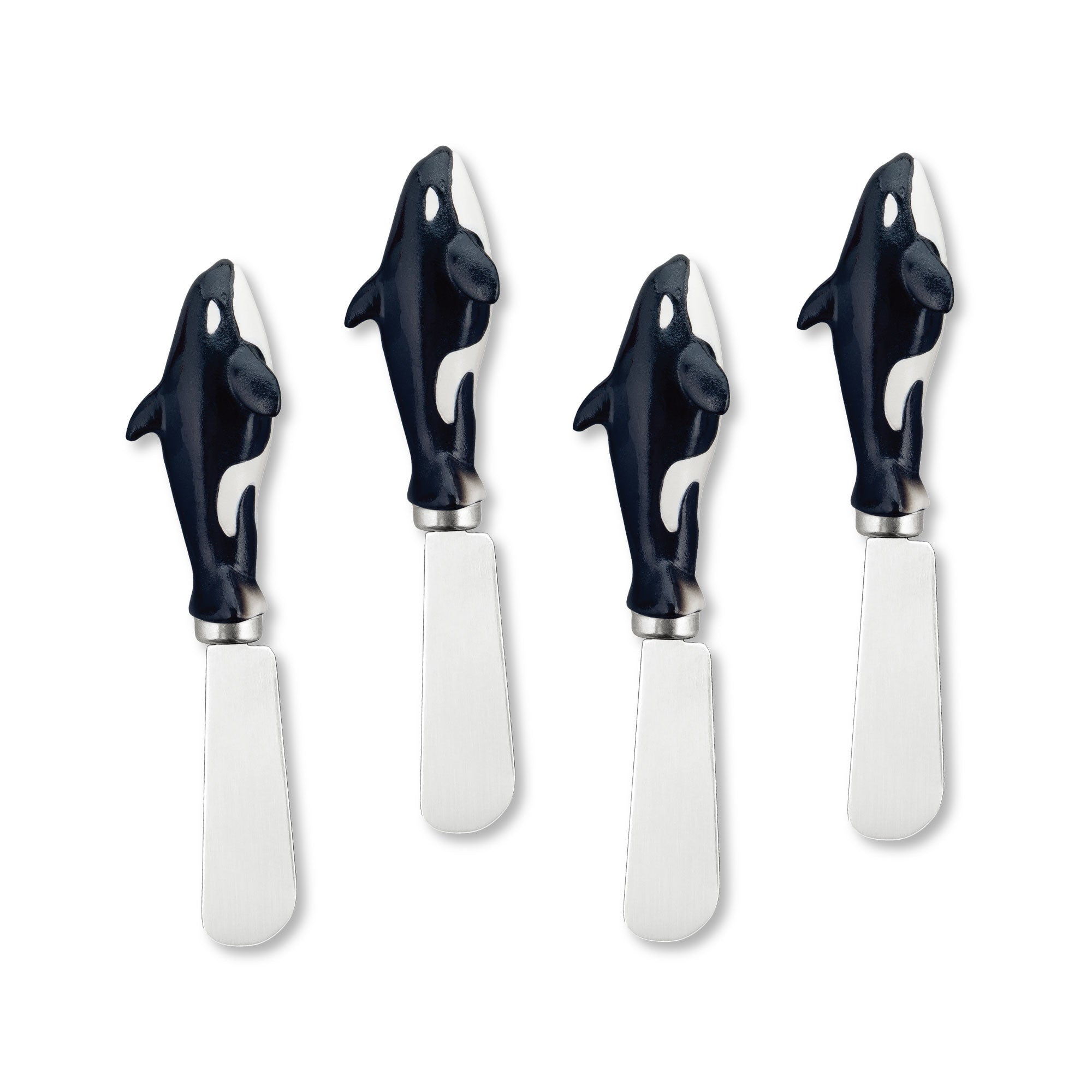Mr. Spreader Orca 4-Piece Hand Painted Resin Handle with Stainless ...