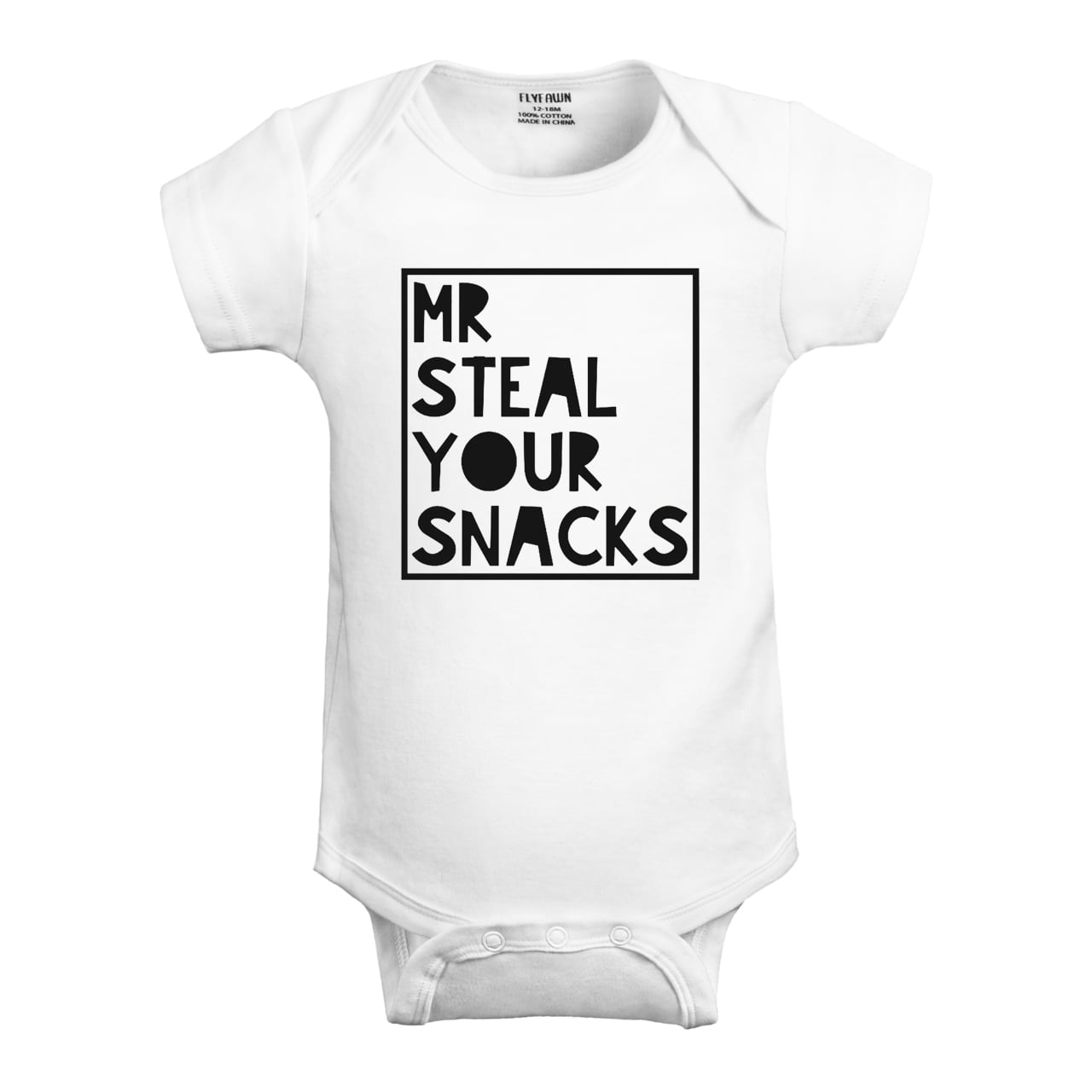 Mr Steal Your Snacks Baby Bodysuit Cute Baby Onesie, Baby Bodysuit Lat ...