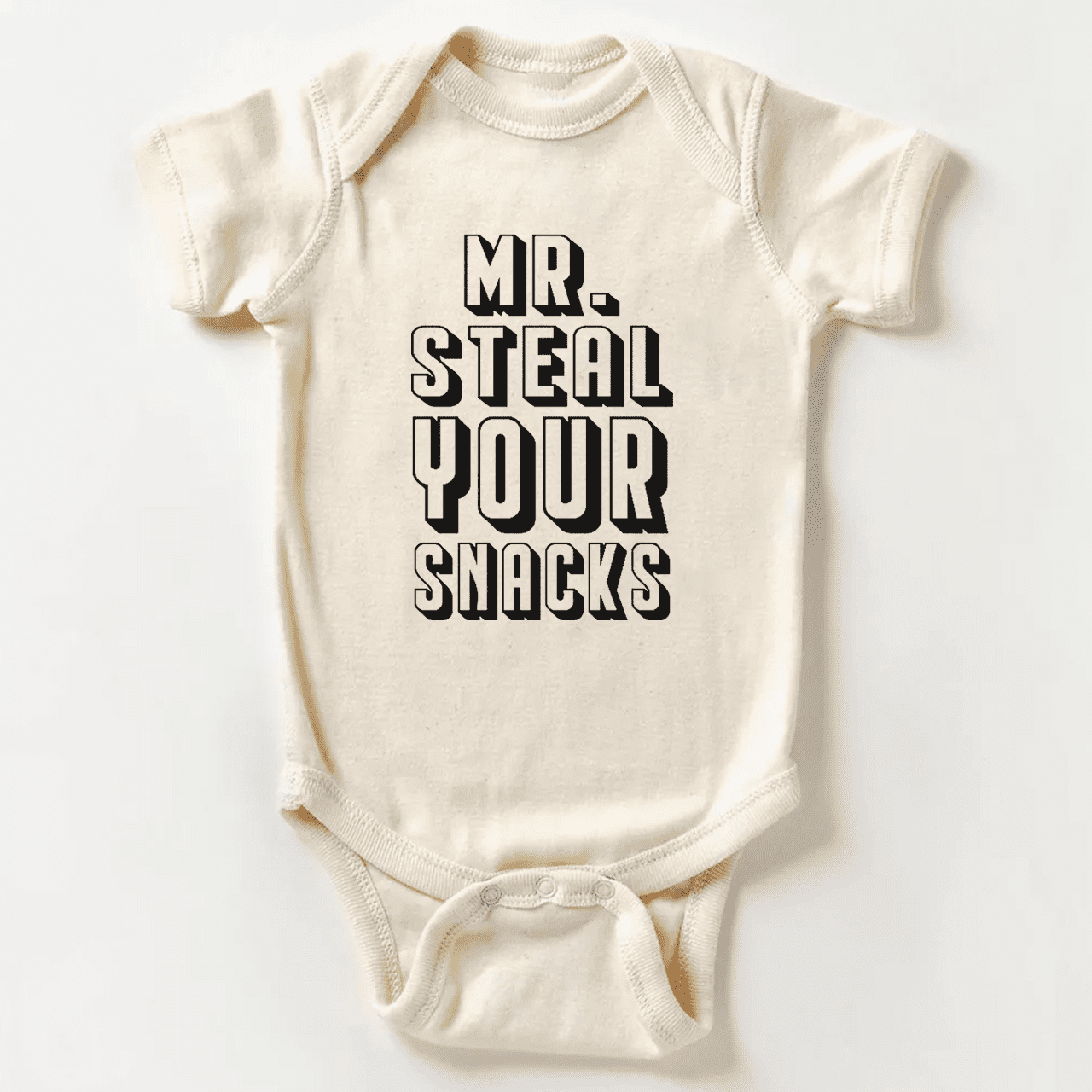 Mr Steal Your Snacks Baby Bodysuit Cute Baby Onesie, Baby Bodysuit Lat ...
