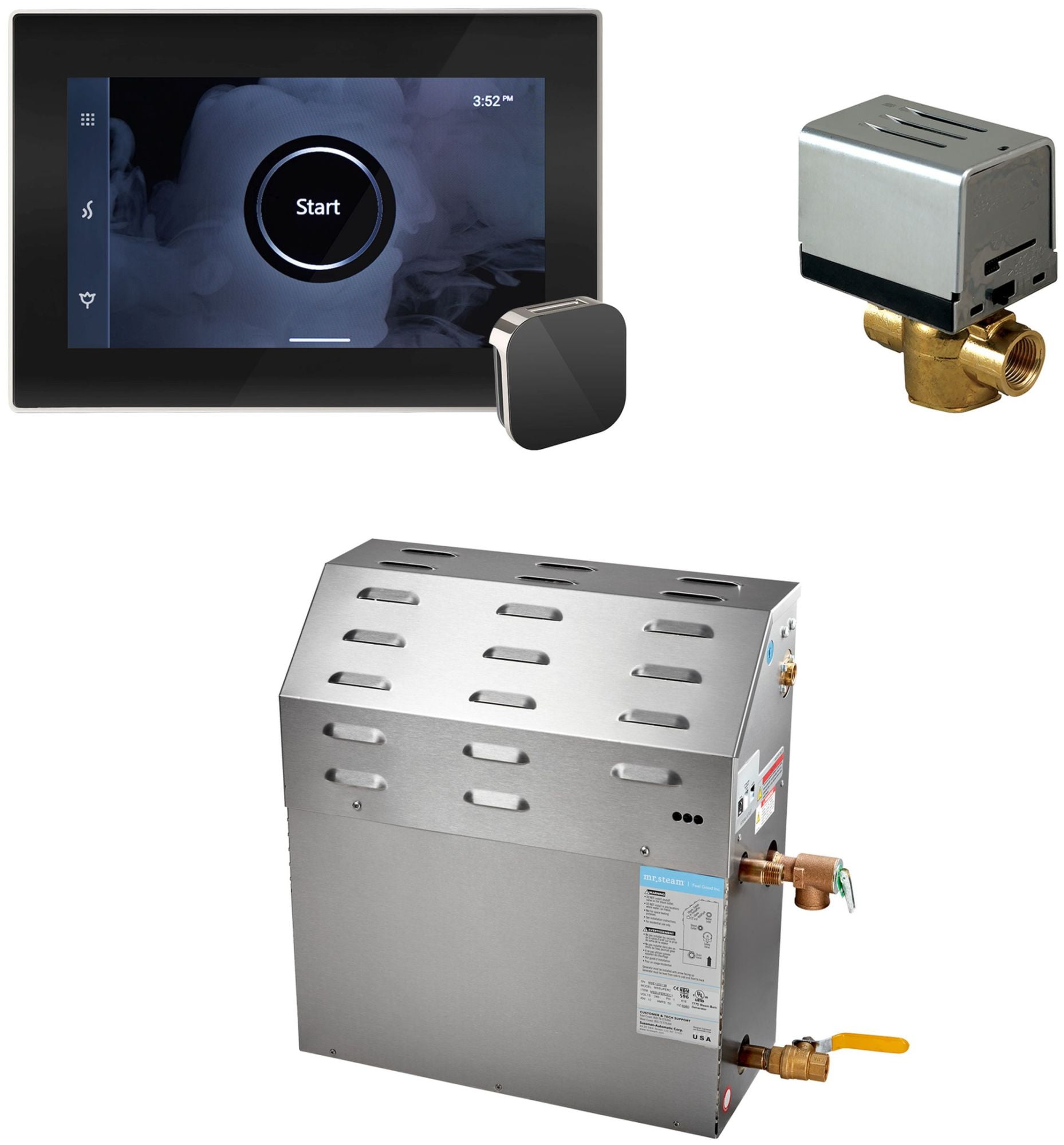 Mr Steam 10C1bn000 Isteamx Steam Shower 10Kw Generator Package - Black ...