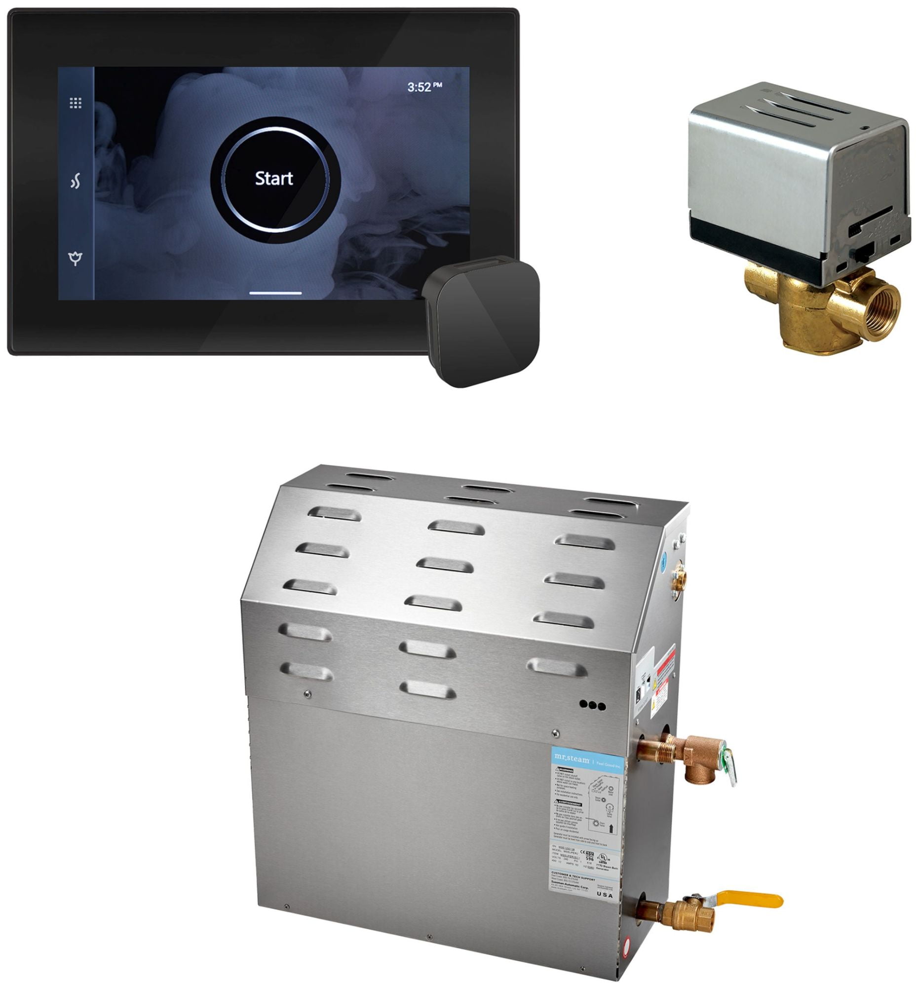 Mr Steam 12C1bn000 Isteamx Steam Shower 12Kw Generator Package - Black ...