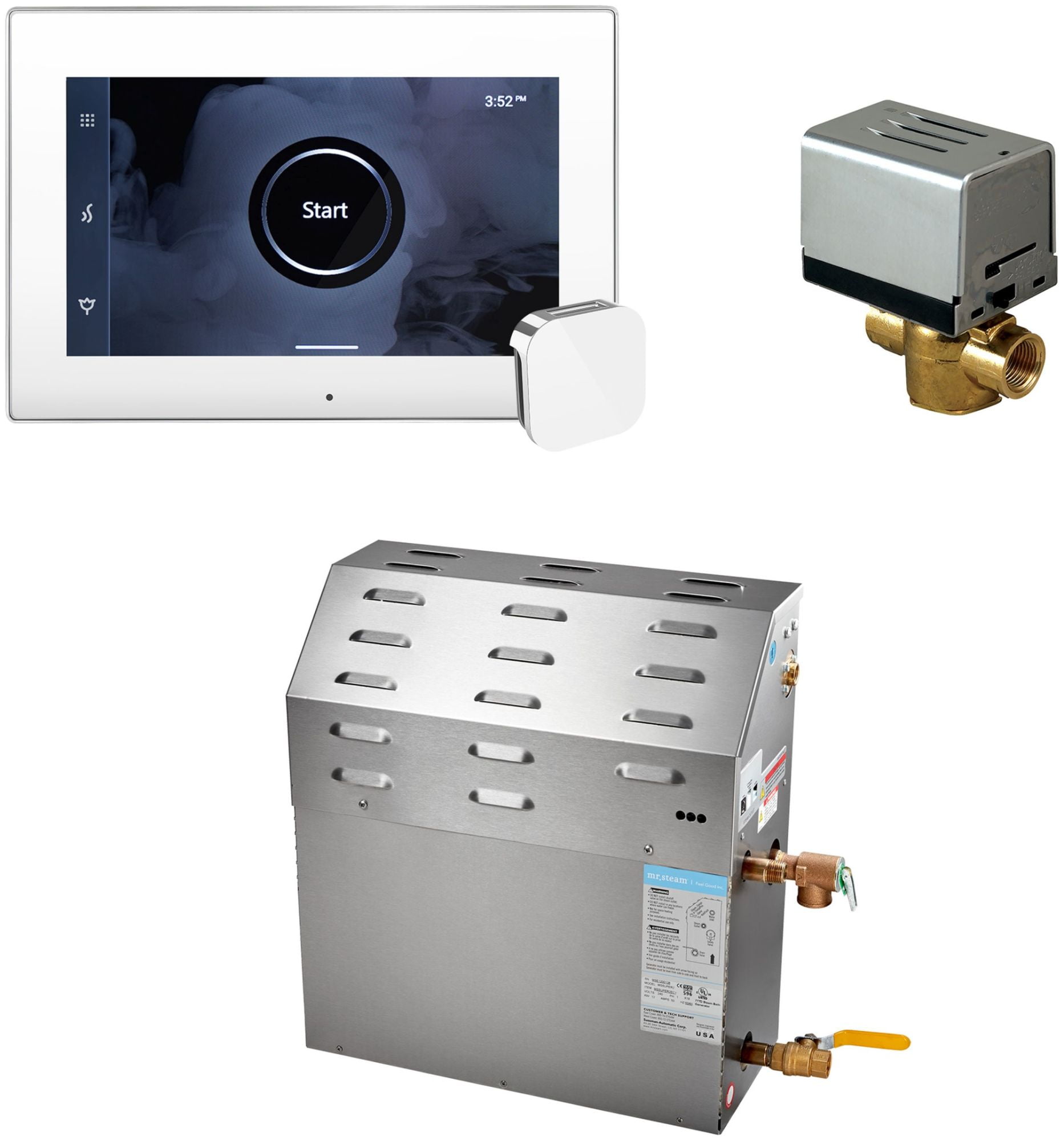 Mr Steam 12C1bn000 Isteamx Steam Shower 12Kw Generator Package - White ...