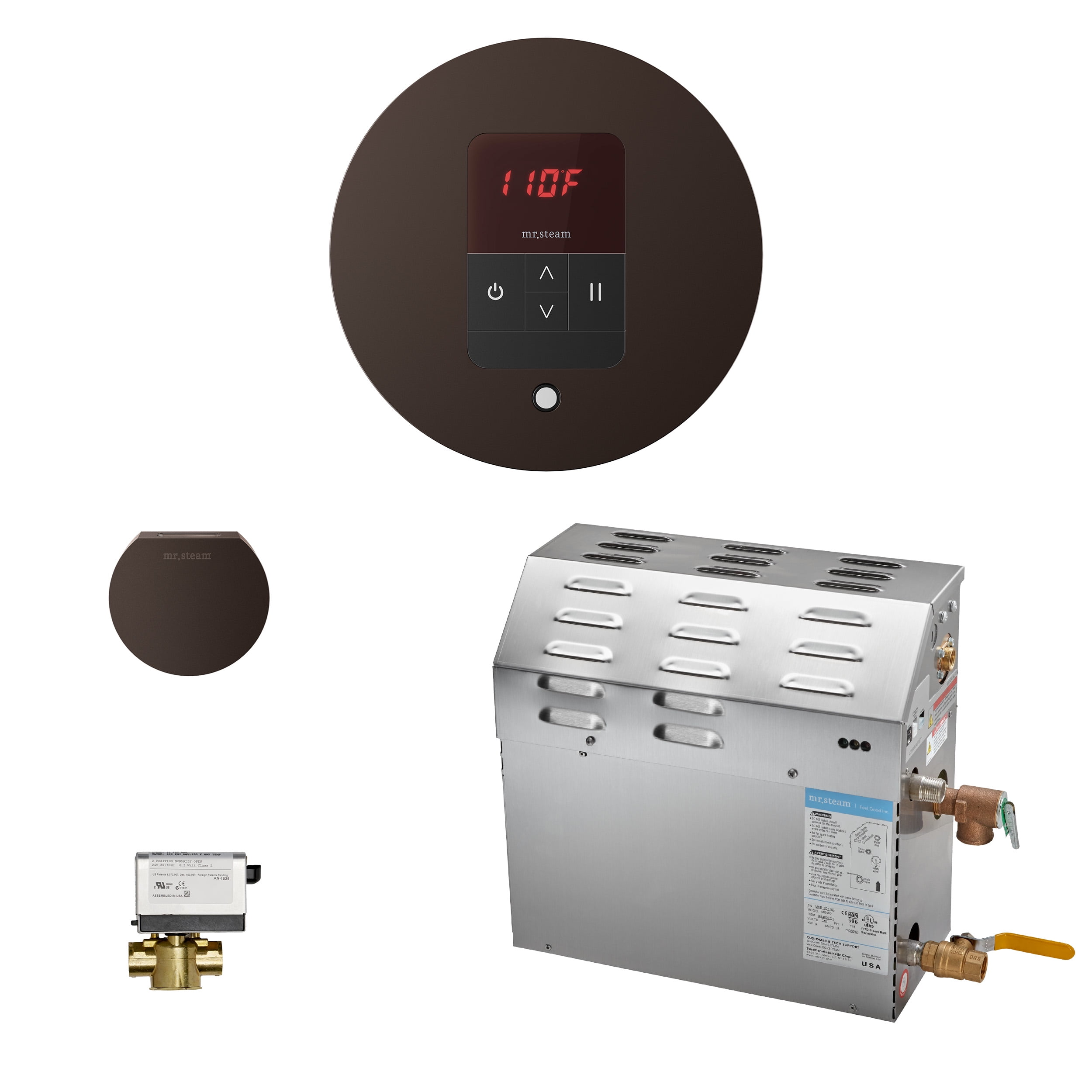 MS90EC1 5kW Steam Gen w iTempo® AutoFlush® Rnd Oil Rub Brnz - Walmart.com