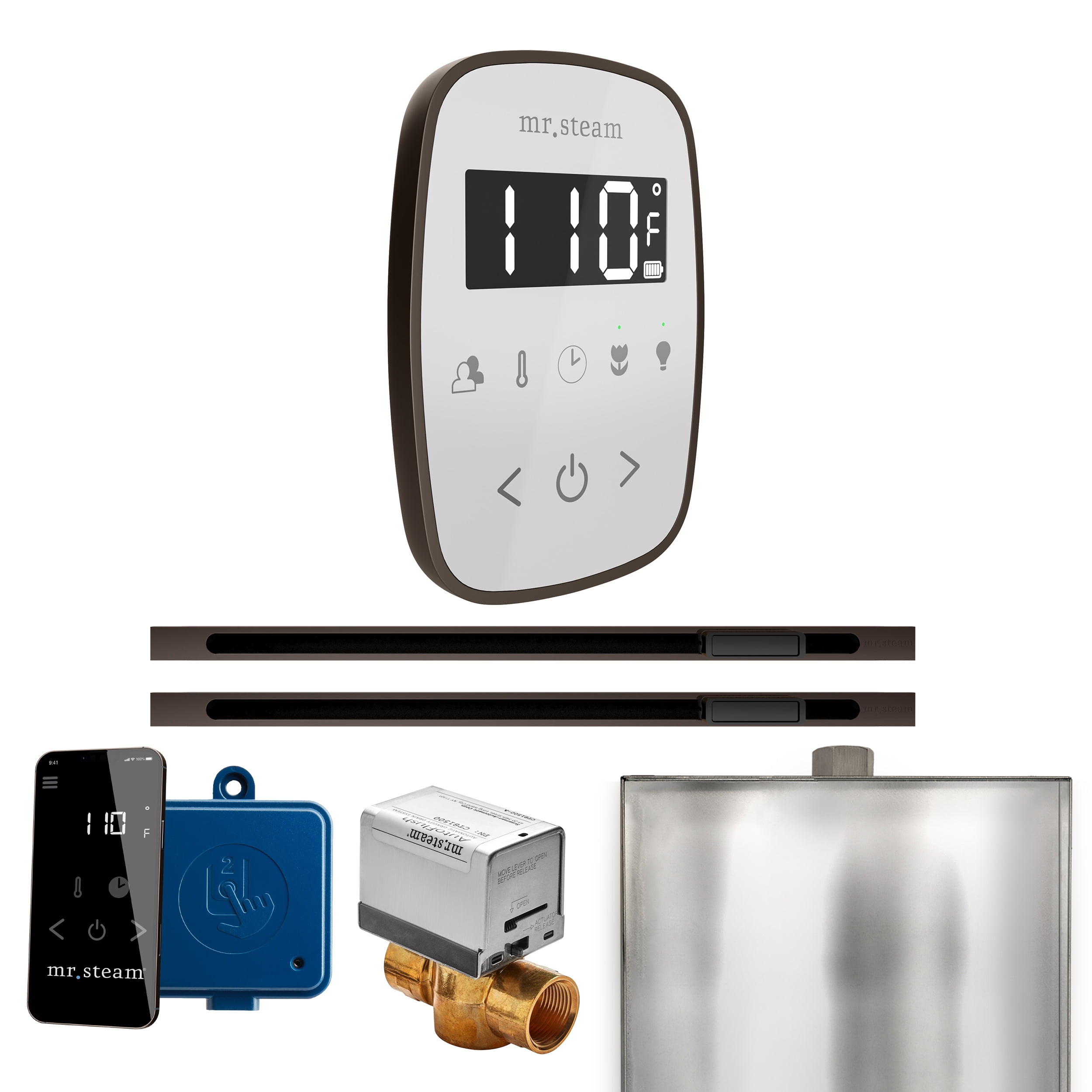 Mr Steam ButlerFlex Max Steam Shower w/TempoFlex Control and Linear ...