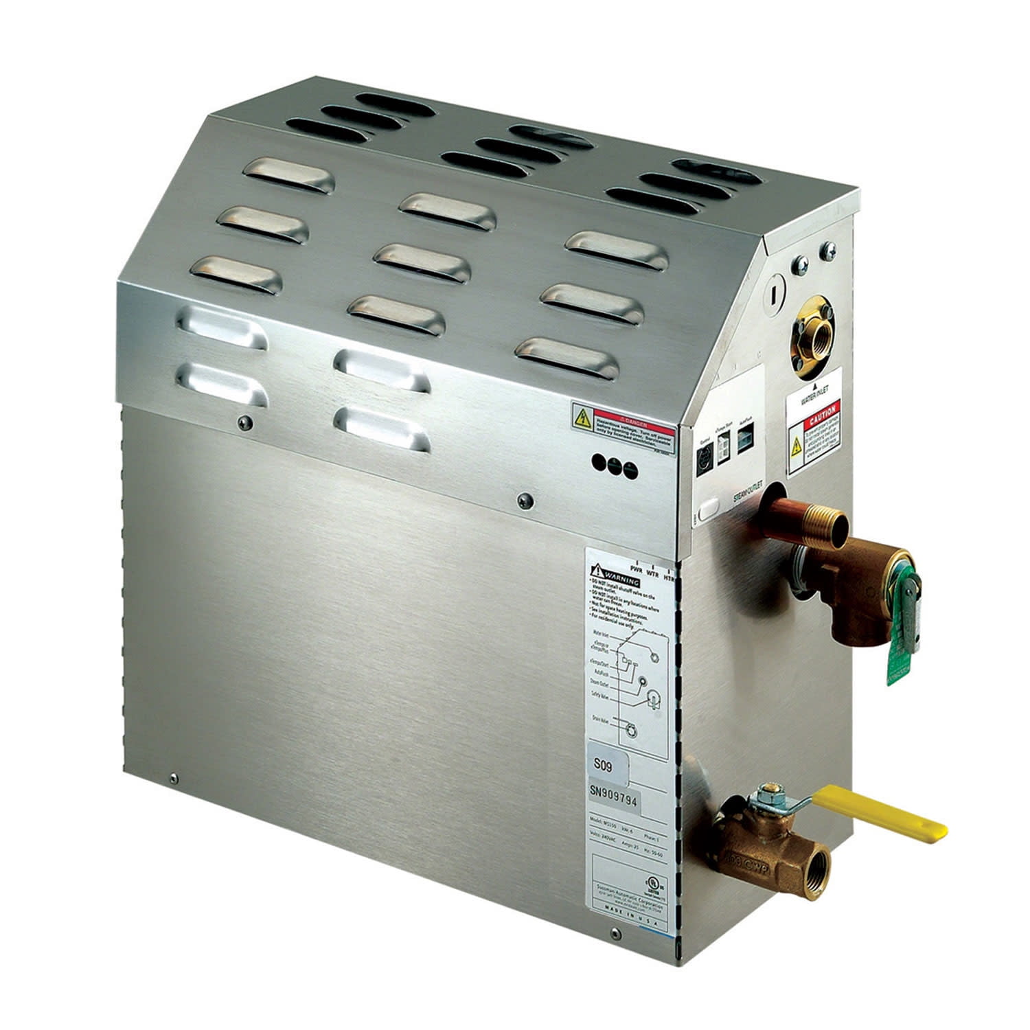 Mr Steam MS225EB1 Residential Steam Generator For 161 Maximum Range ...
