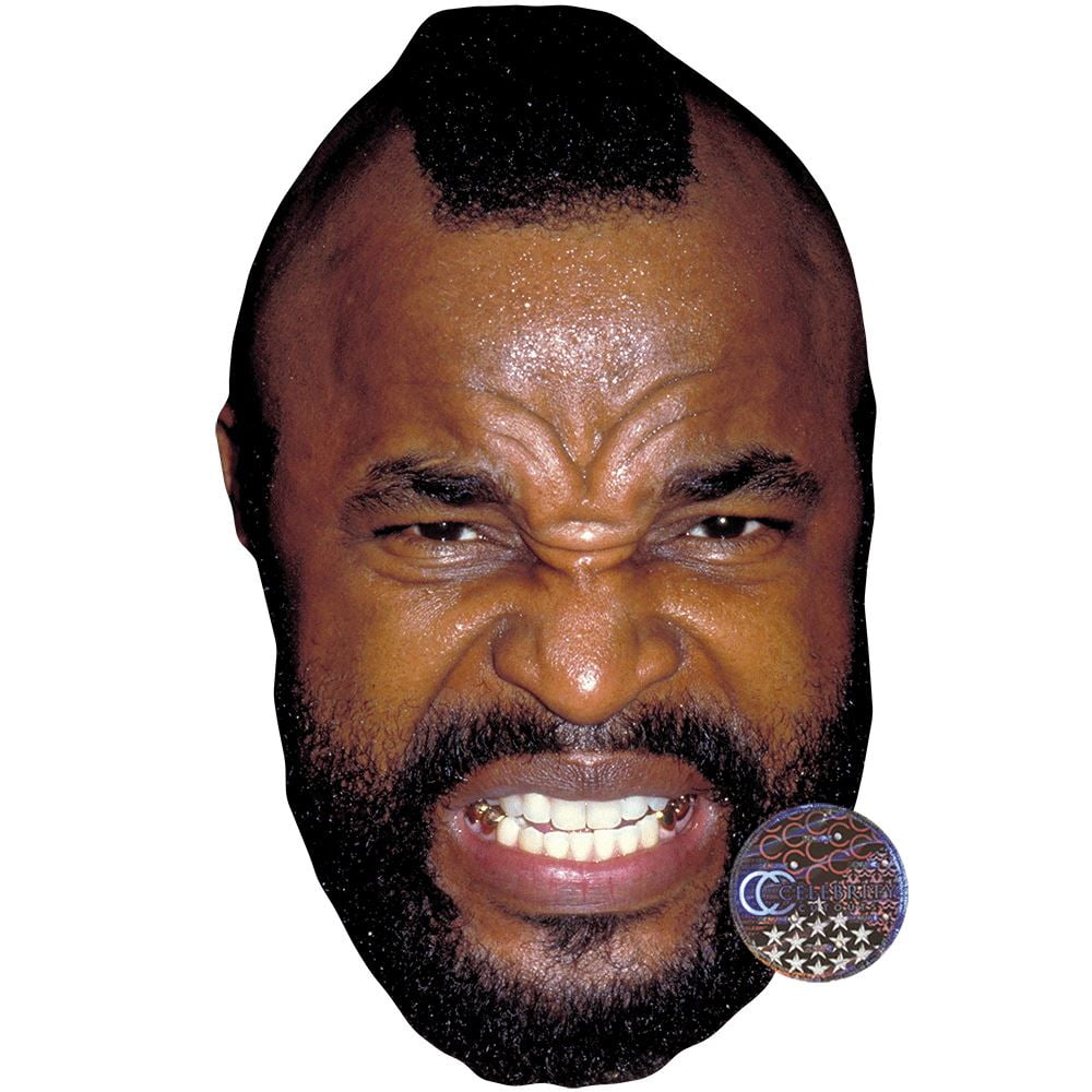 Mr T. (Beard) Flat Cardboard Face - Walmart.com