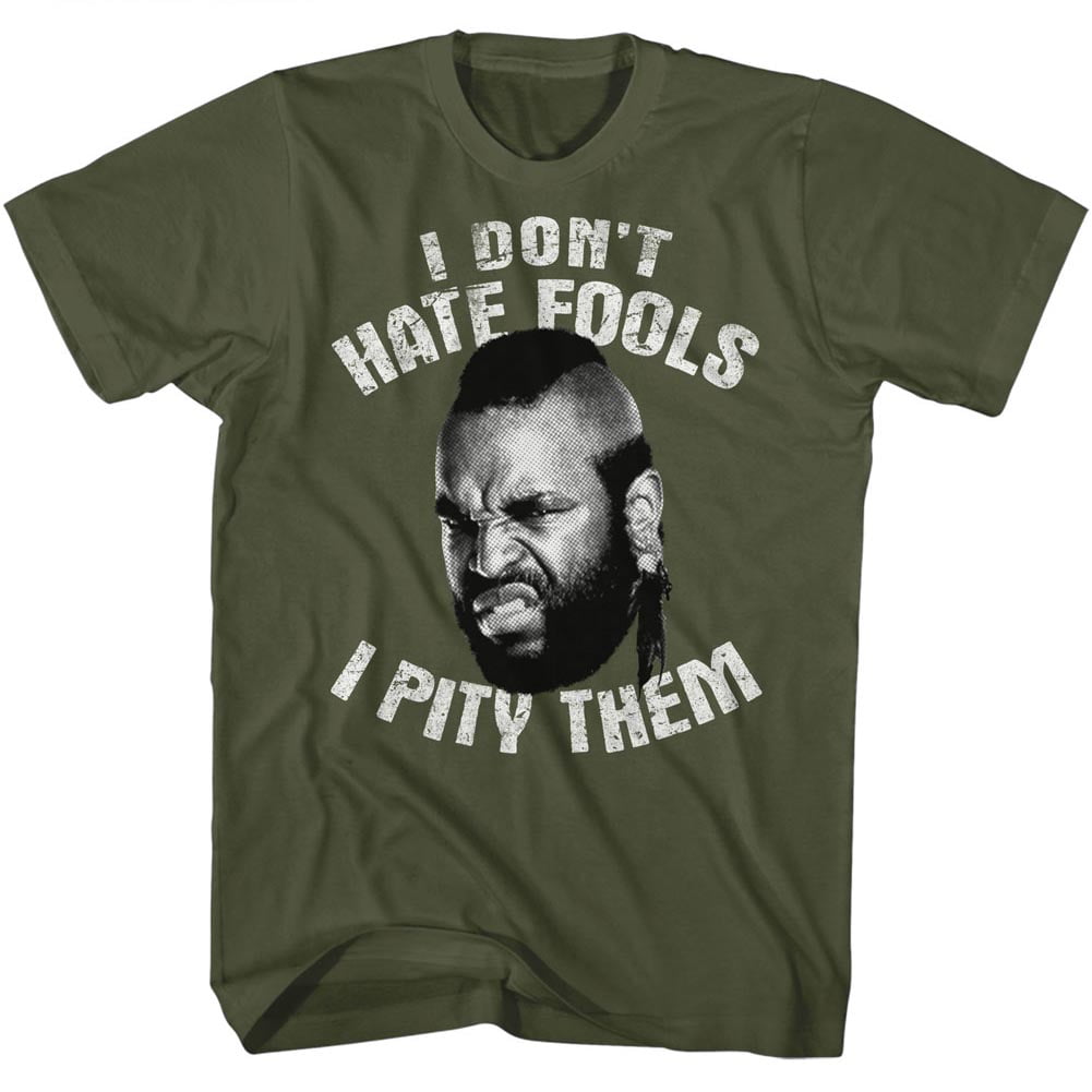 Mr. T Don't Hate Pity Military Green Adult T-Shirt - Walmart.com