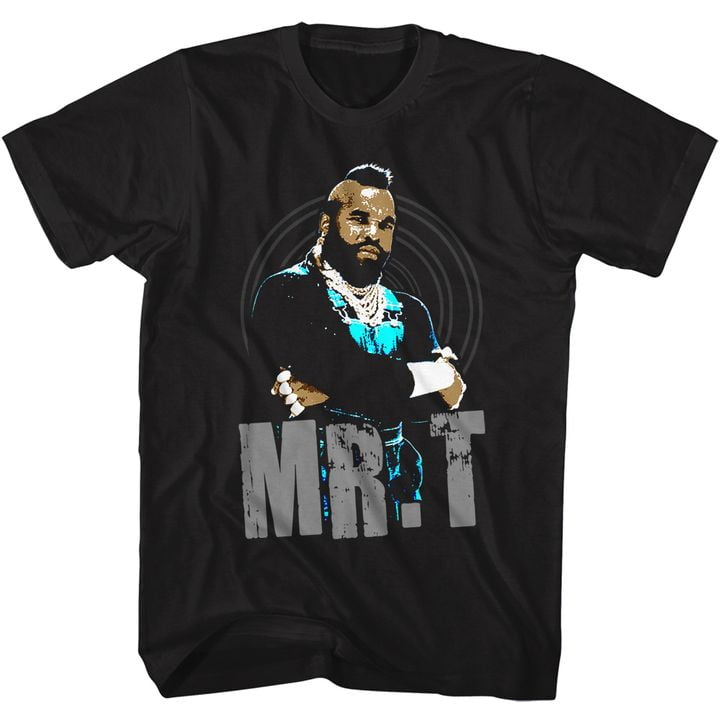 Mr. T Mrt Black And Blue Black Adult T-Shirt - Walmart.com