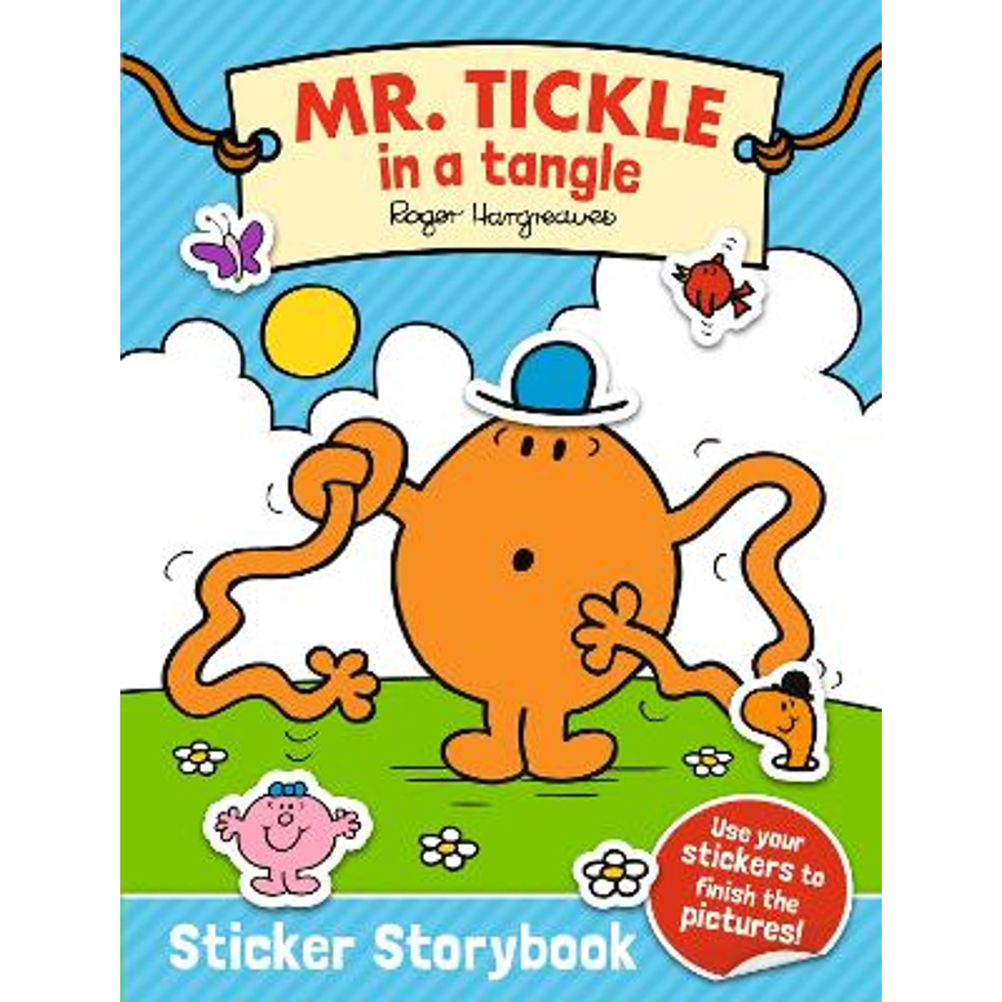 Pre-Owned Mr. Tickle in a tangle Sticker Storybook (Paperback) by Adam ...