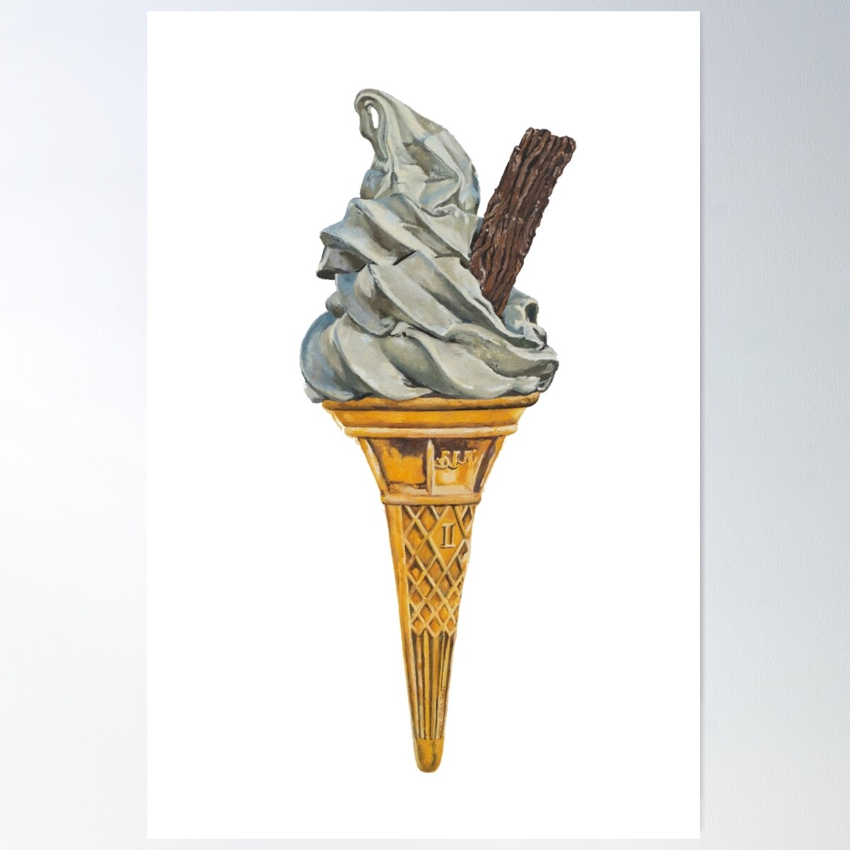 Mr Whippy/99 Poster Wall Art, Modern Wall Decor For Living Room Bedroom ...