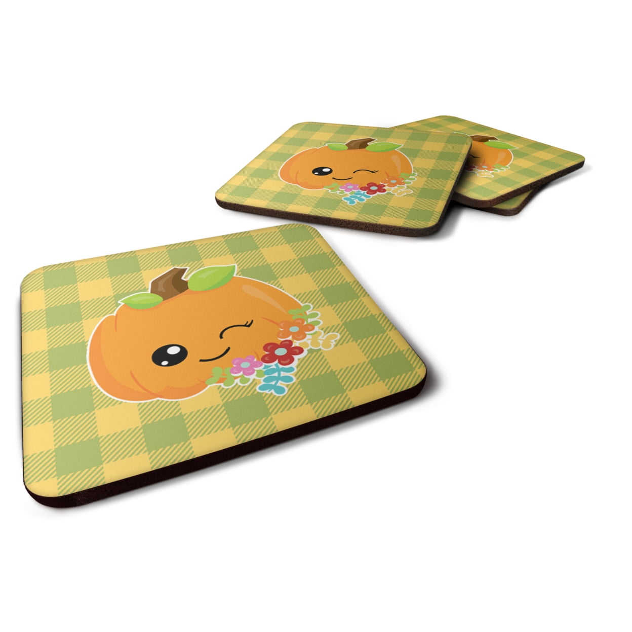 Mr. Winky Pumpkin Foam Coaster Set of 4 - Walmart.com