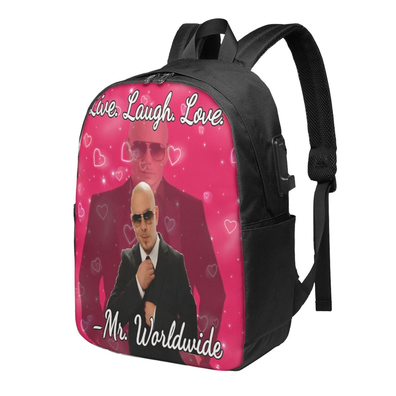 Mr. Worldwide Says To Live Laugh Love Backpack Fashion Travel Backpack ...