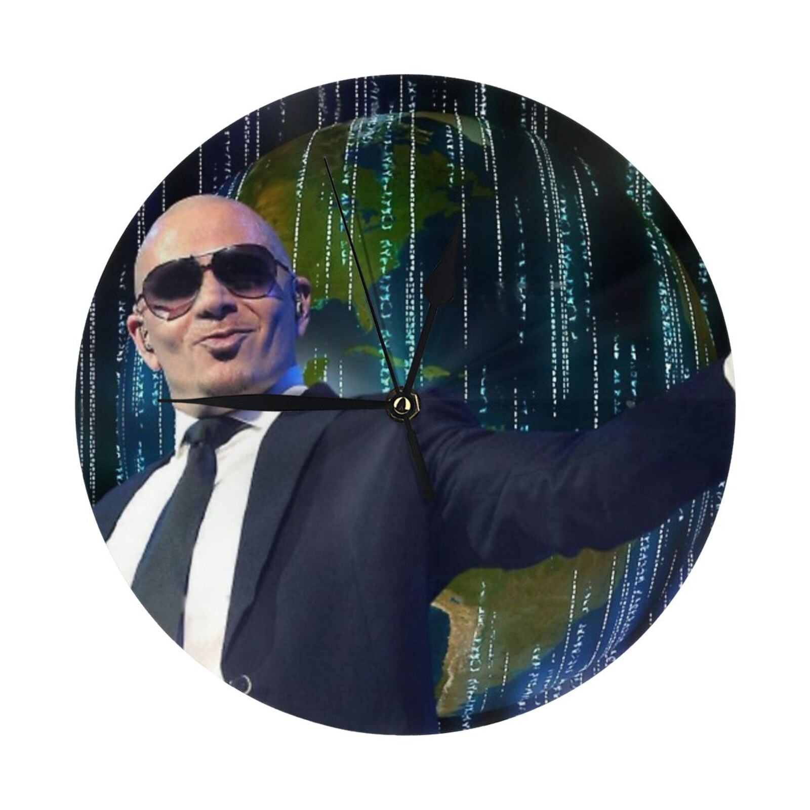 Mr Worldwide Wall Clock - 10 Inch Silent Non-Ticking Wall Clocks ...