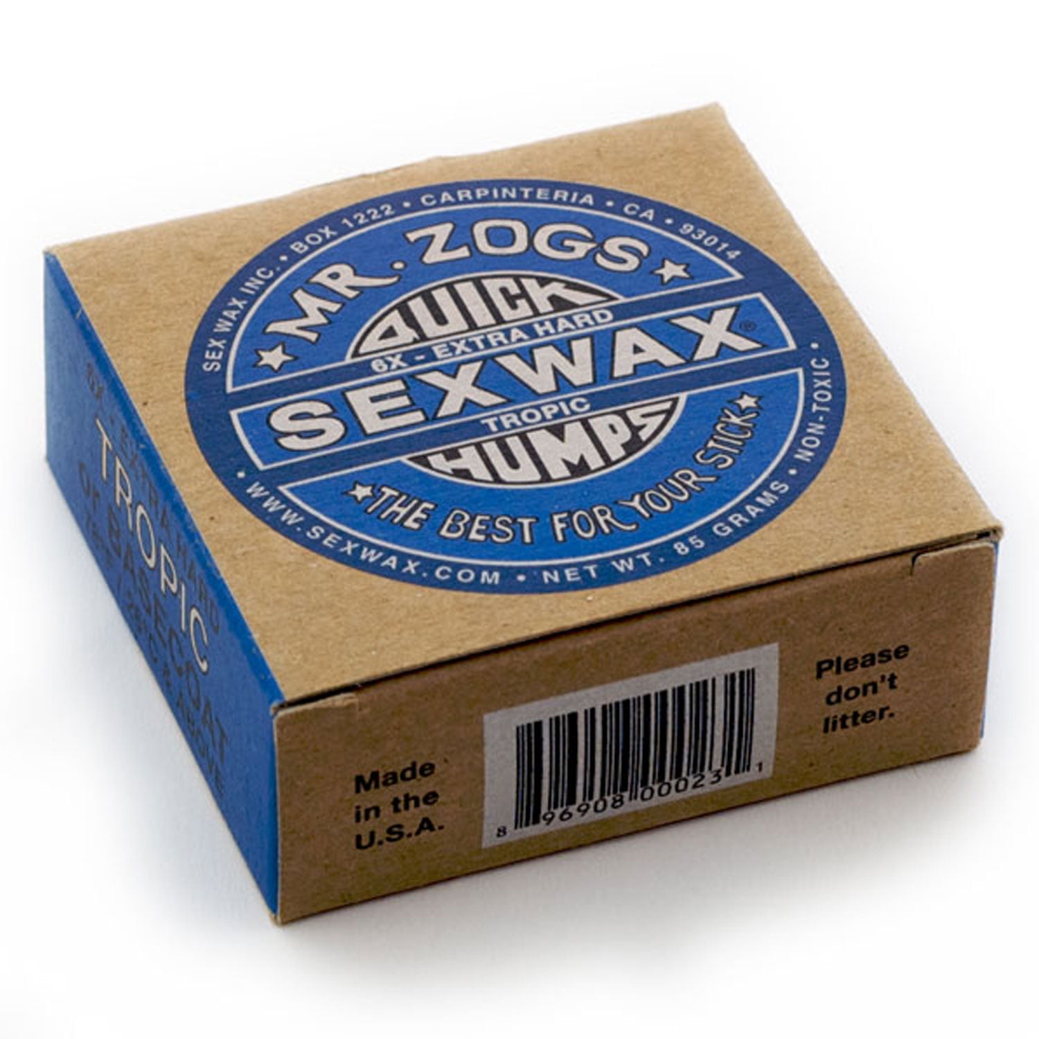 Mr. Zogs Sex Wax Quick Humps 6X Eco Surf Wax For Surf Board - Walmart.com