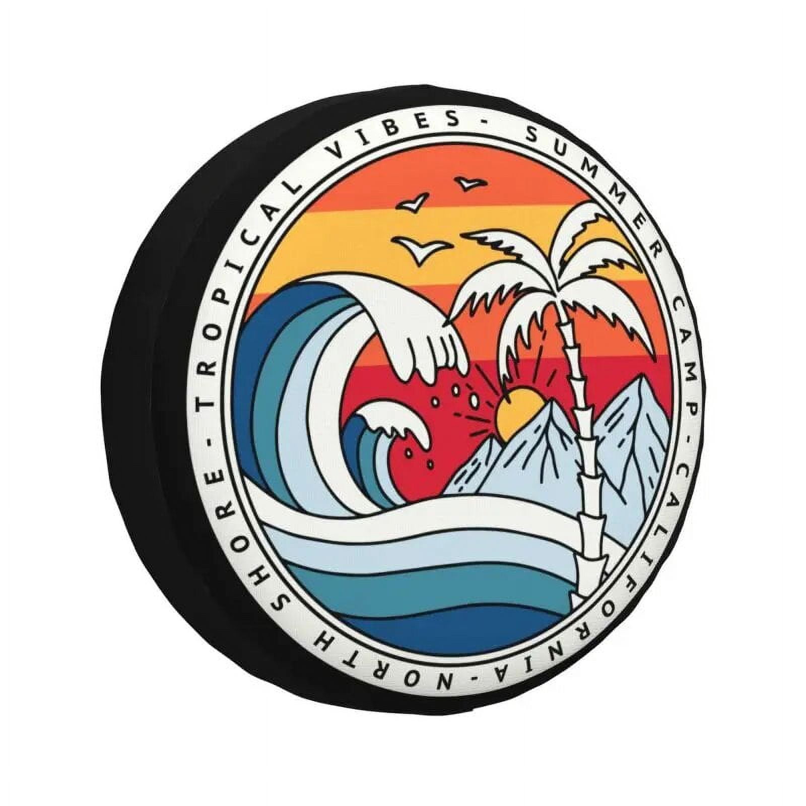 Mr Zogs Surfing Sex Wax Spare Tire Cover For Mitsubishi Pajero Jeep Rv