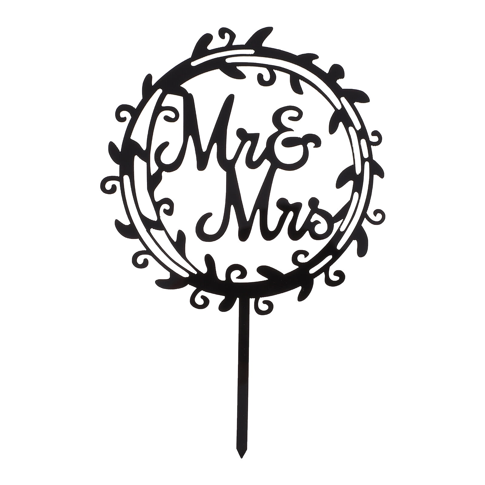 Mr And Mrs Cake Topper Wedding Cake Topper Wreath With Leaves Wedding Decor