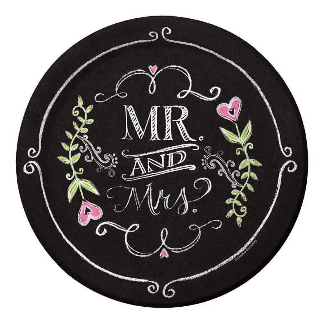 Mr. and Mrs. Chalk 9 inch Lunch/Dinner Paper Plates (8 ct) - Walmart.com