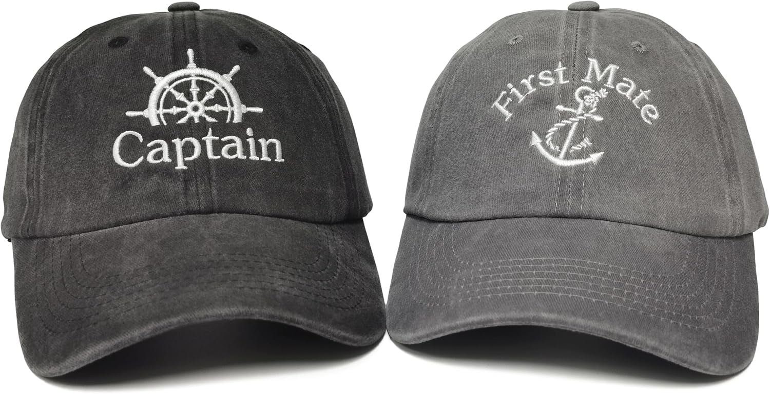 Mr and Mrs Hats, Captain and First Mate Hats, Hubby and Wifey Hats ...