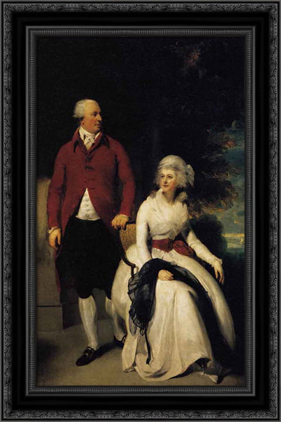 Mr and Mrs John Julius Angerstein 18x24 Black Ornate Wood Framed Canvas Art by Lawrence, Sir ...