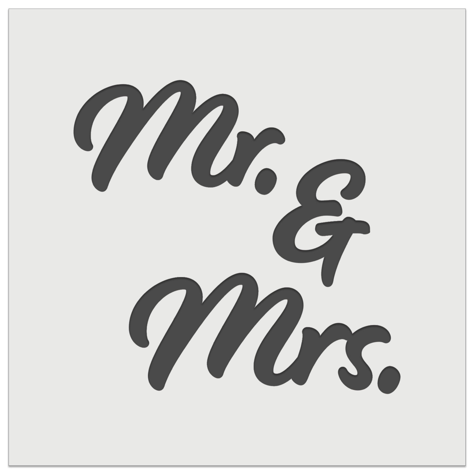 Mr. and Mrs. Married Couple Wedding Anniversary DIY Cookie Wall Craft ...
