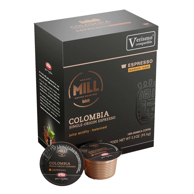 Mr and Mrs Mill Colombia Espresso K-fee® & Starbucks® Verismo* Compatible | 72 Count (6 boxes X ...
