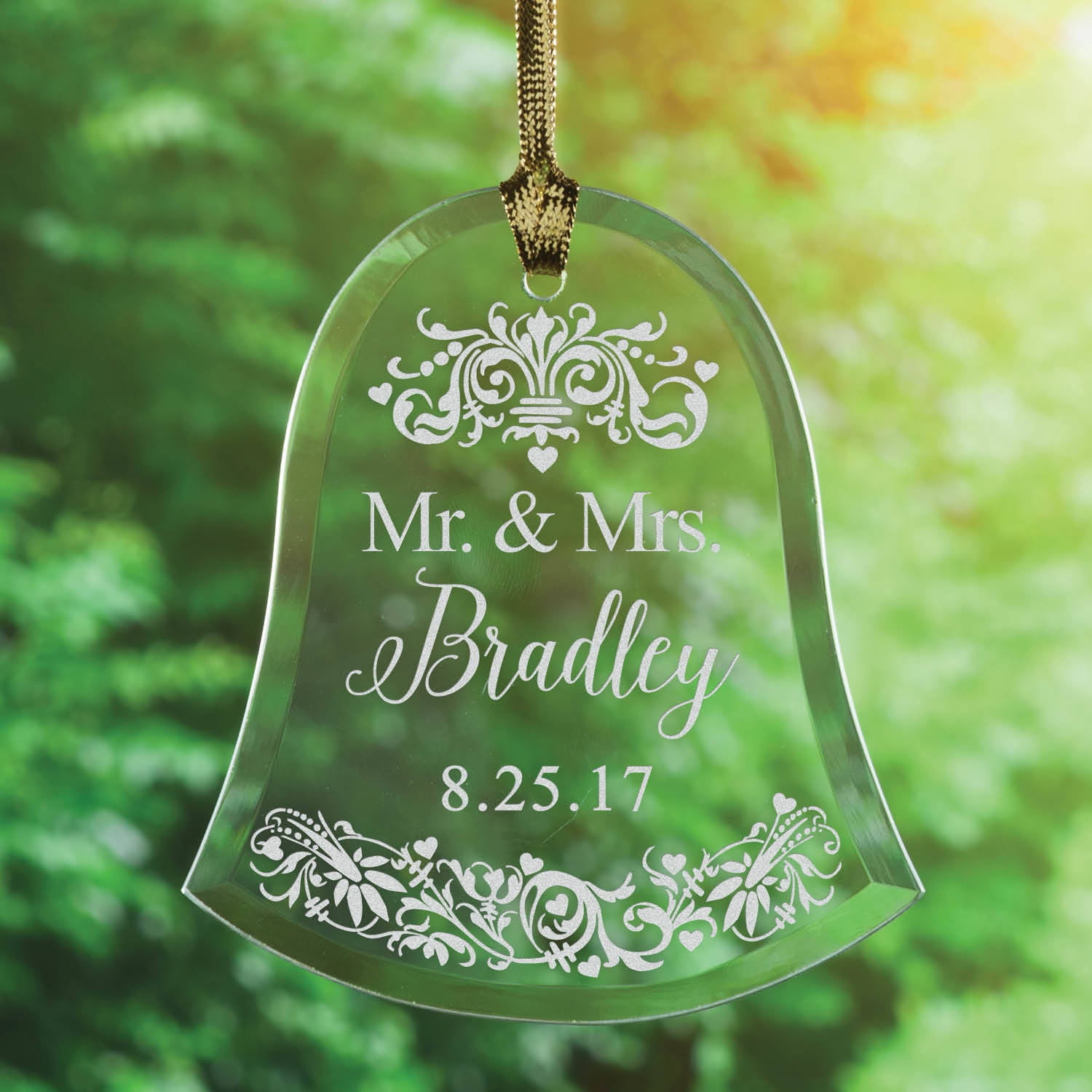 Personalized Glass Sun Catcher - Mr. and Mrs. - Walmart.com