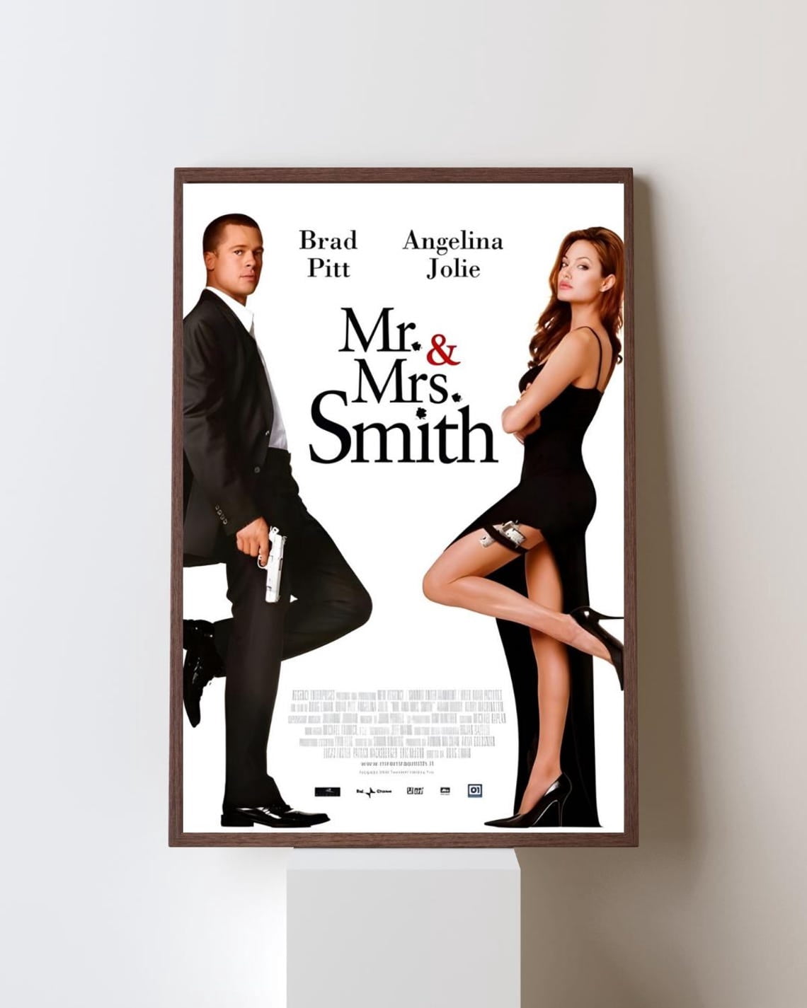 Mr and Mrs Smith Action Romance Film Art Iconic Couple Cinema Decor ...