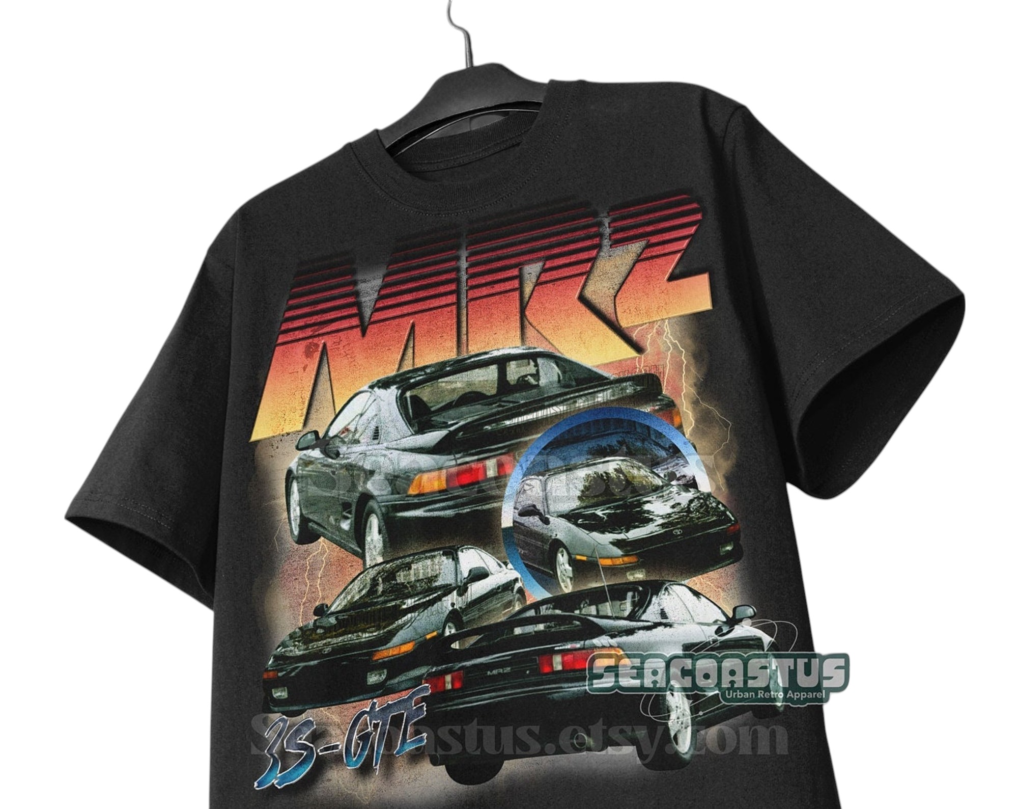 Mr2 Vintage T-Shirt, 3S-Gte Graphic T-Shirt, Retro Jdm 90'S Initial D ...