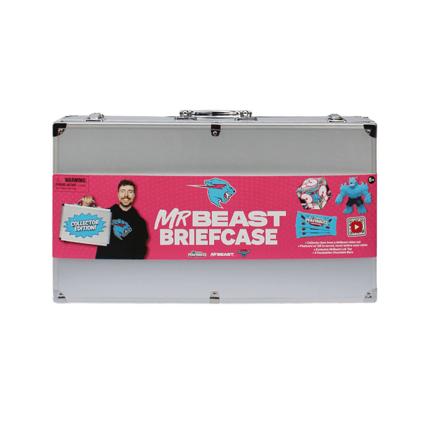 Feastables MrBeast Collector Edition Briefcase with Feastables Chocolate and Beast Lab Toy, 6 ...