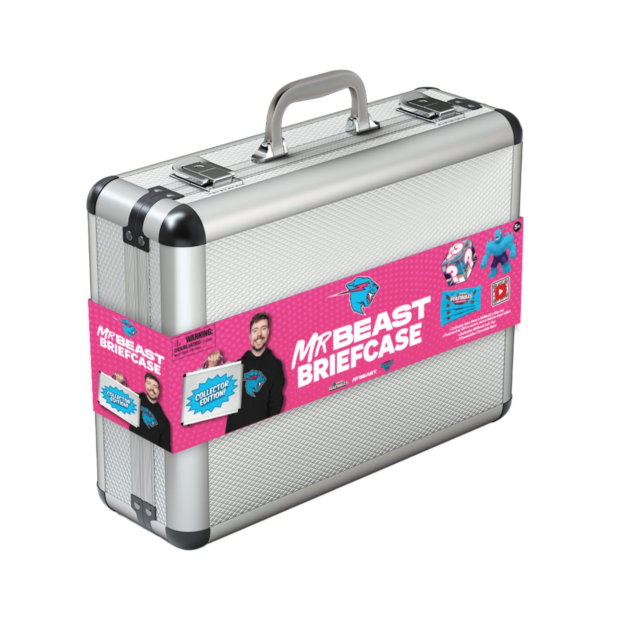 Feastables MrBeast Collector Edition Briefcase with Feastables ...