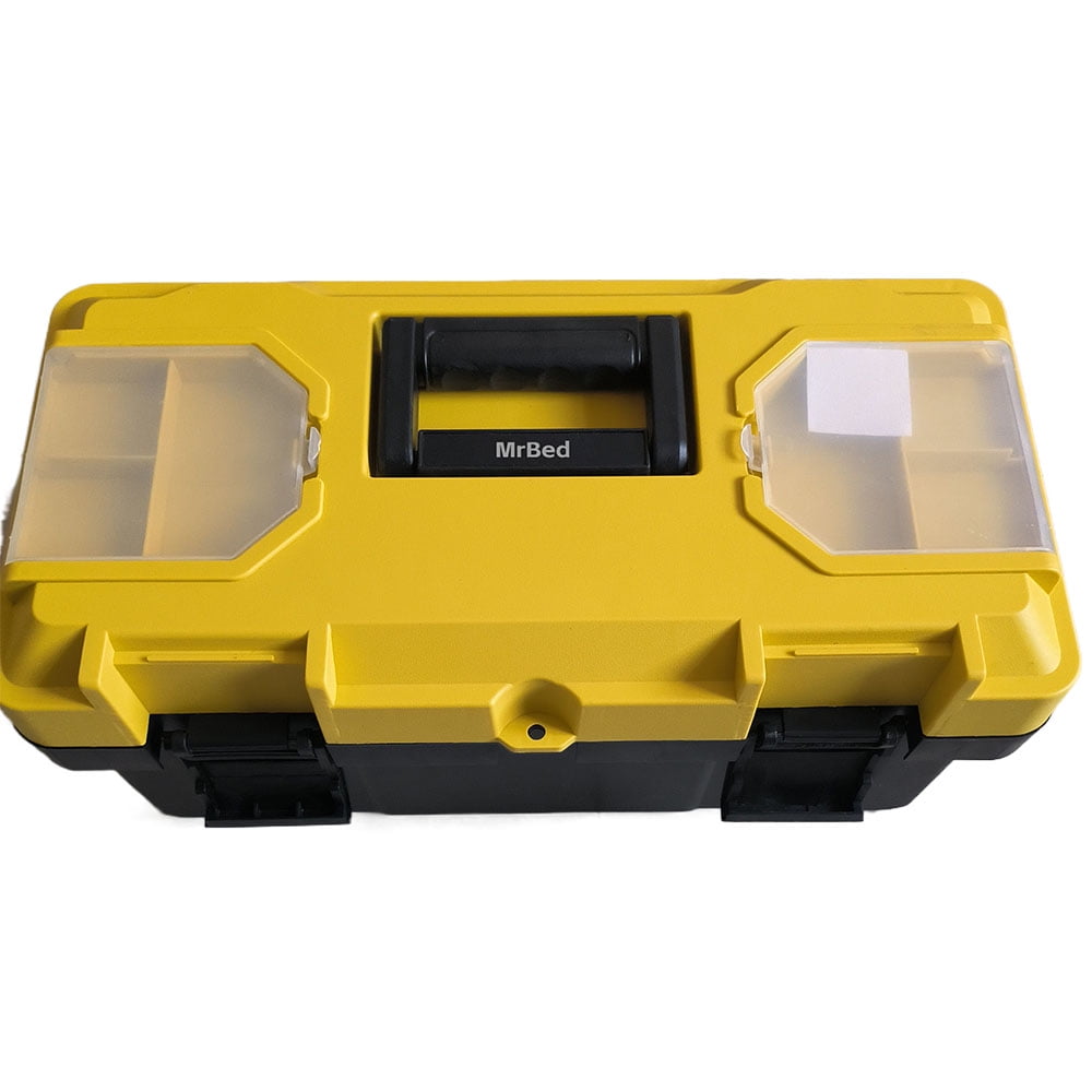 MrBed Non-metal tool boxes, 18 Inch Portable Plastic Cantilever Tool ...