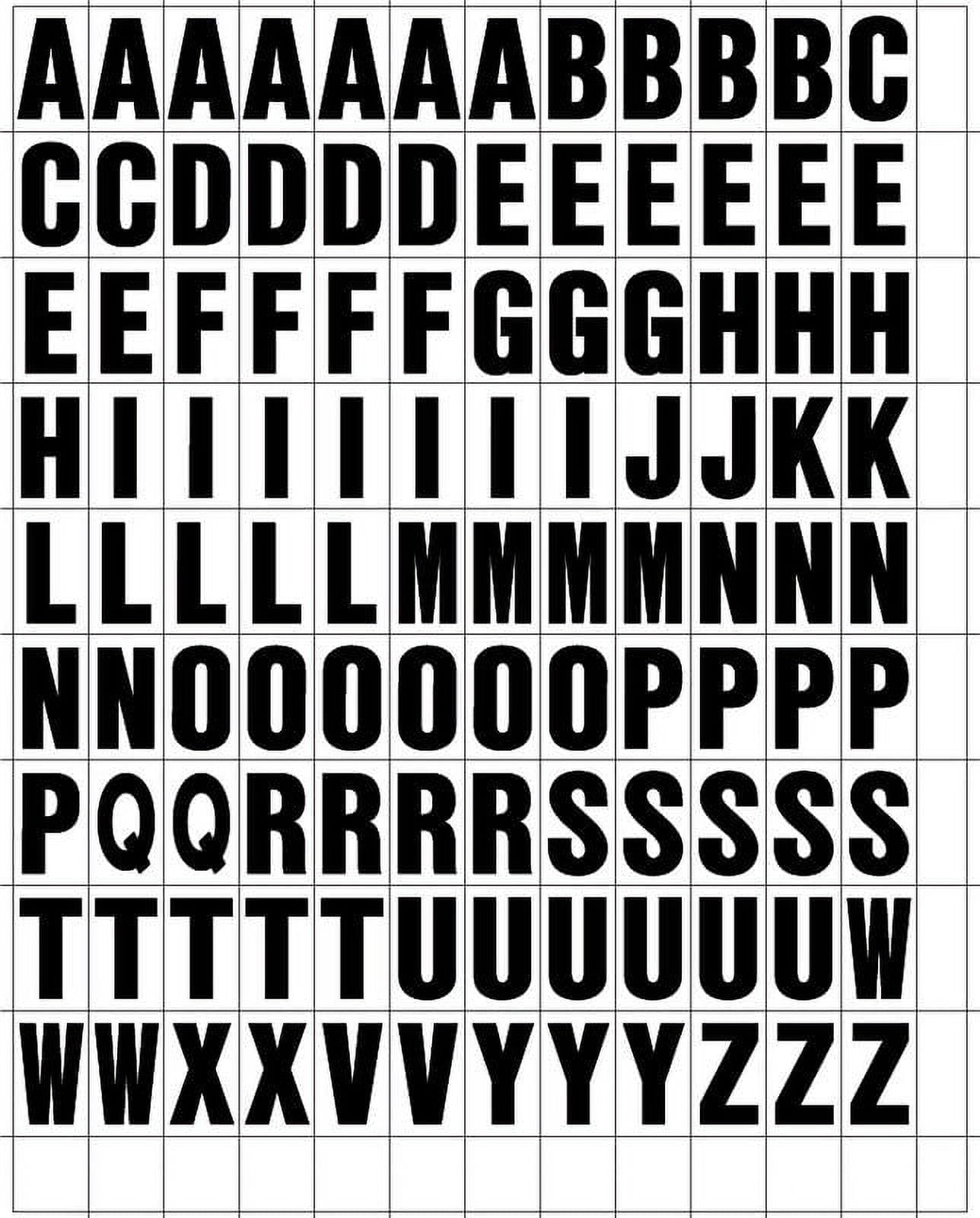 MrLetter Vinyl Reflective Letters Self-Adhesive, 100 Count - Walmart.com