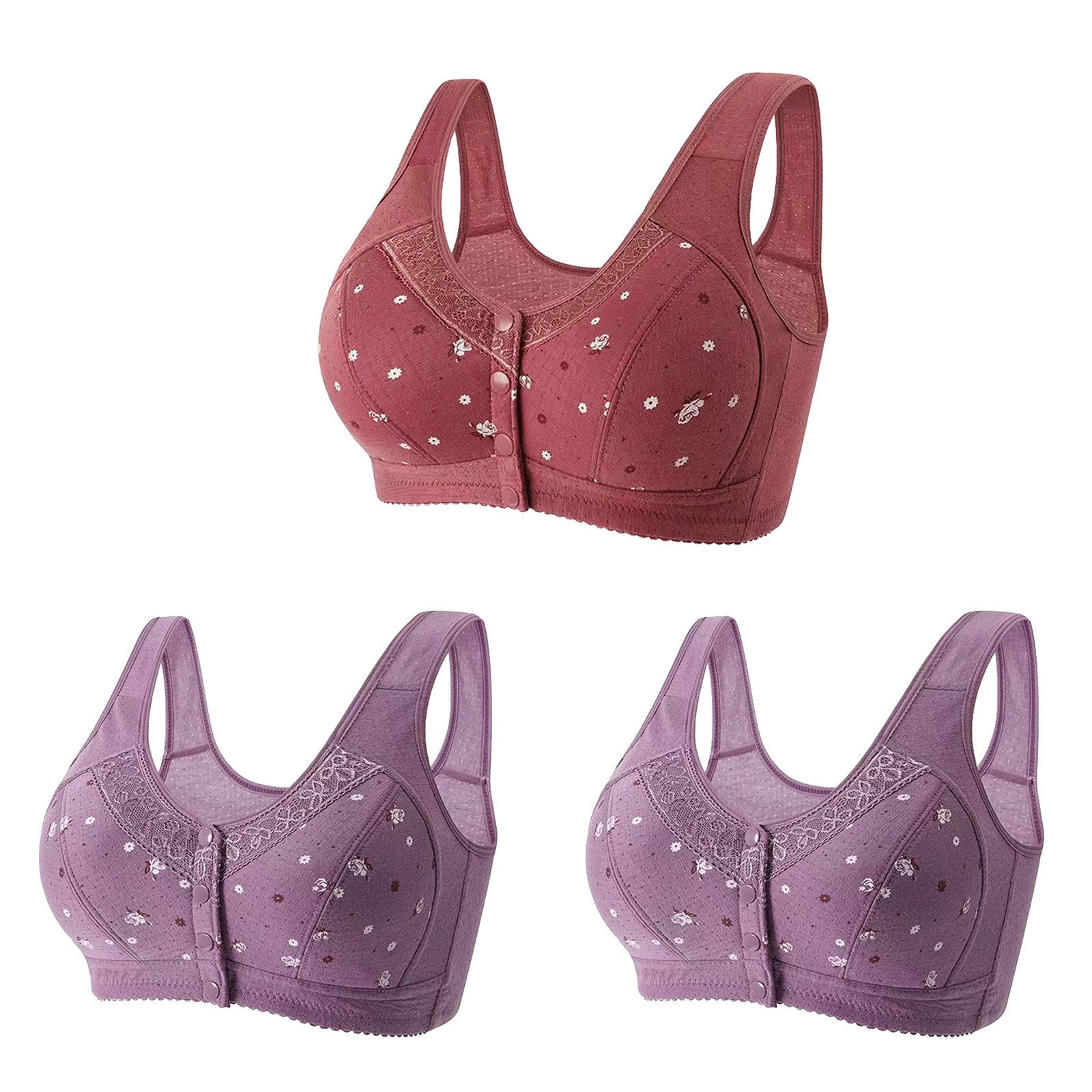 Mrat Bras for Women Adjustable Straps Bras for Older Women, Comfortable ...