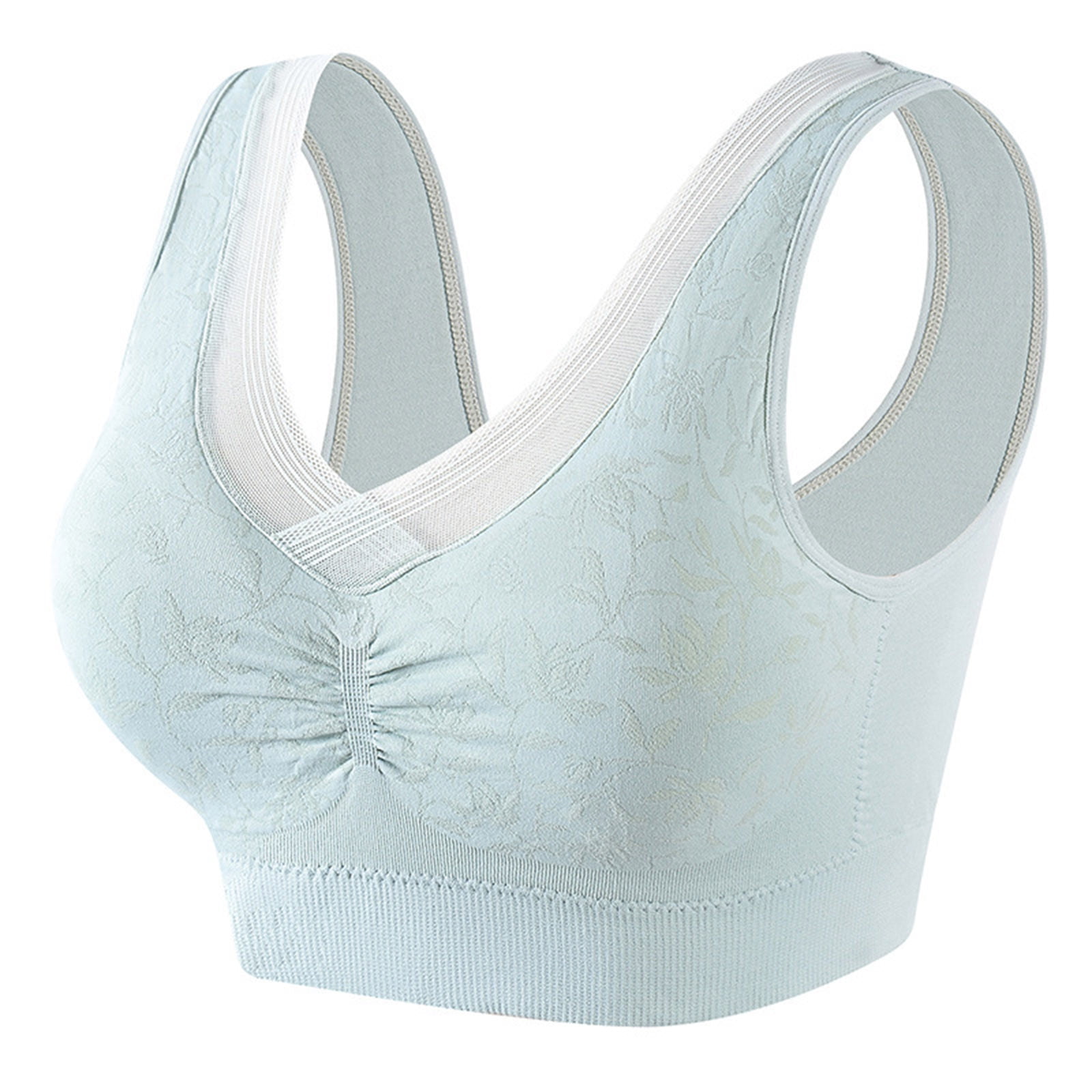 Mrat Clearance Clear Strap Bras for Women Seamless Sports Bra Wire-Free ...