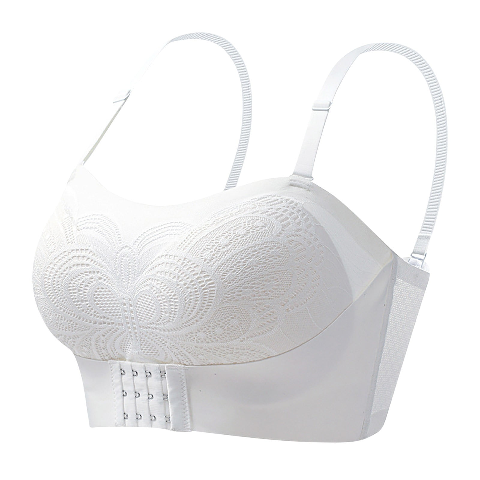 Mrat Front Button Bra Women Strapless Bra Front Buckle Strap Detachable ...