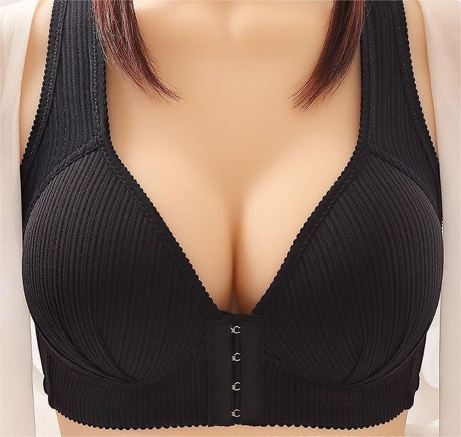 Mrat High Impact Sports Bras For Women New Front Buckle Style Sagging