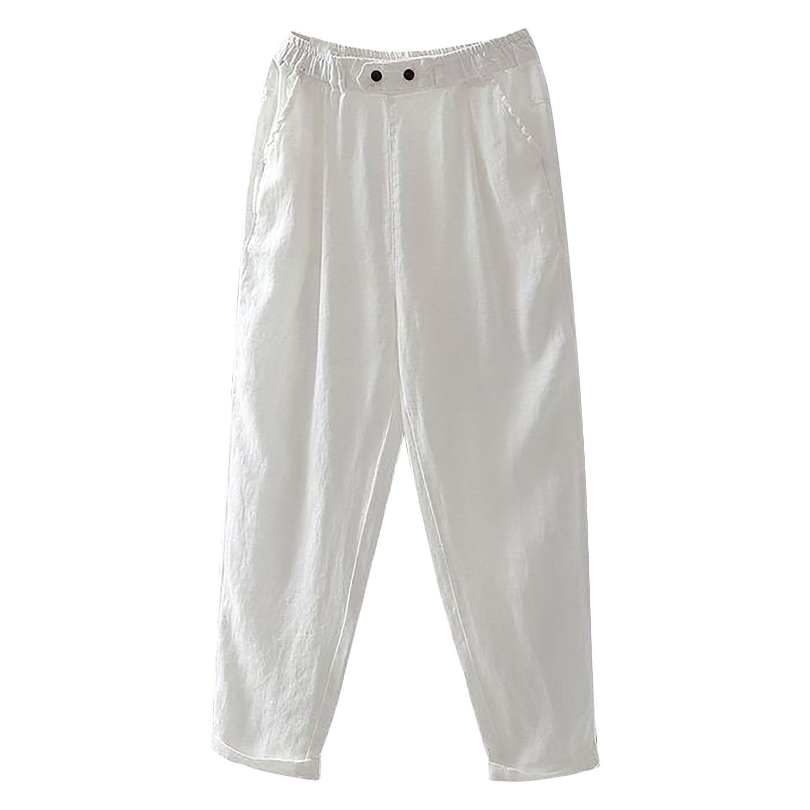 Mrat Leather Pants for Women Harlan Pants Thin Loose Flare Sweatpants ...