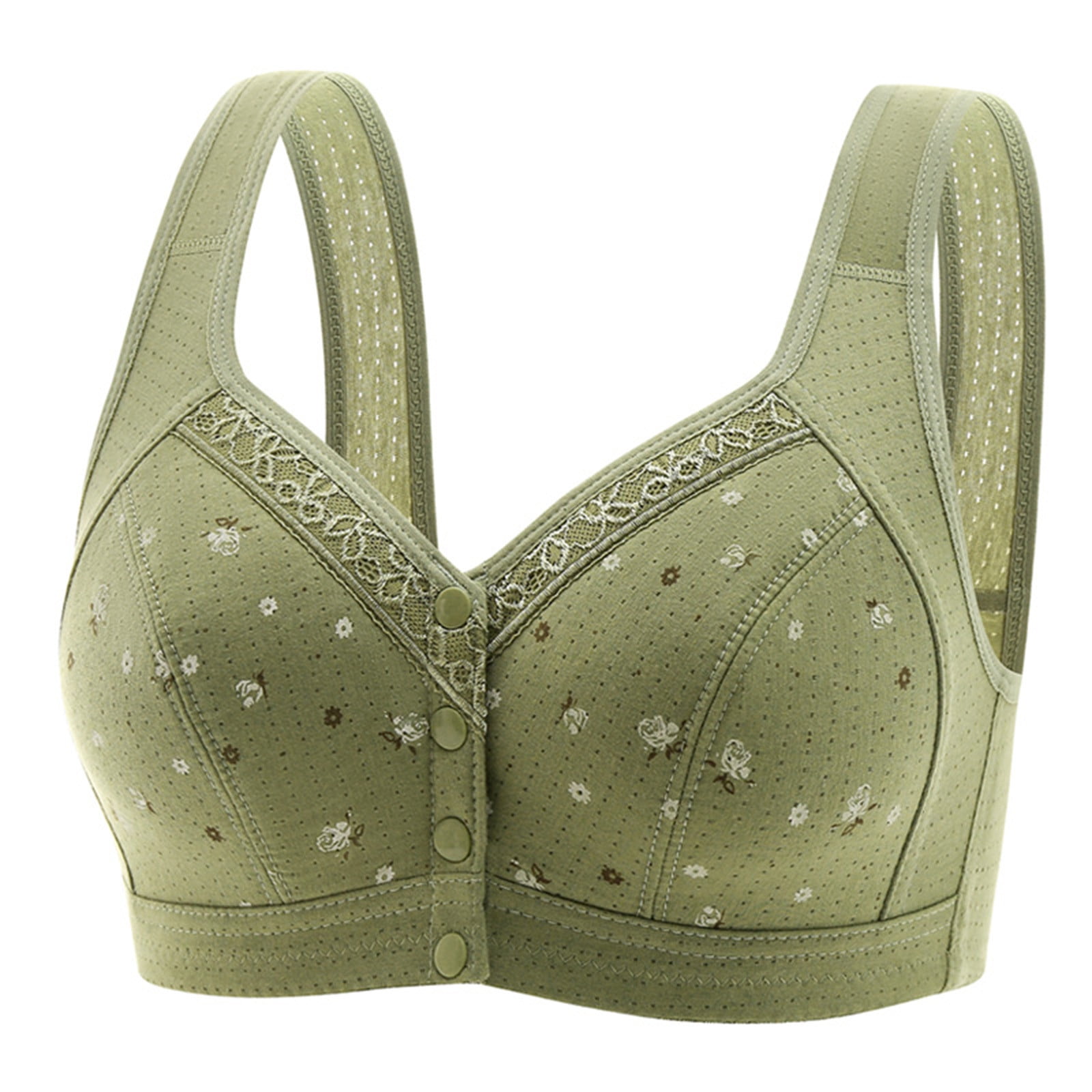 Mrat Lightly Padded Wireless Bra Woman'S Comfortable Lace Breathable ...