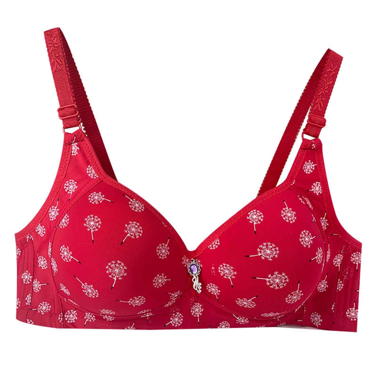 Mrat Low Back Bras for Women Woman Color Thin and Steel Hoop Gathered ...