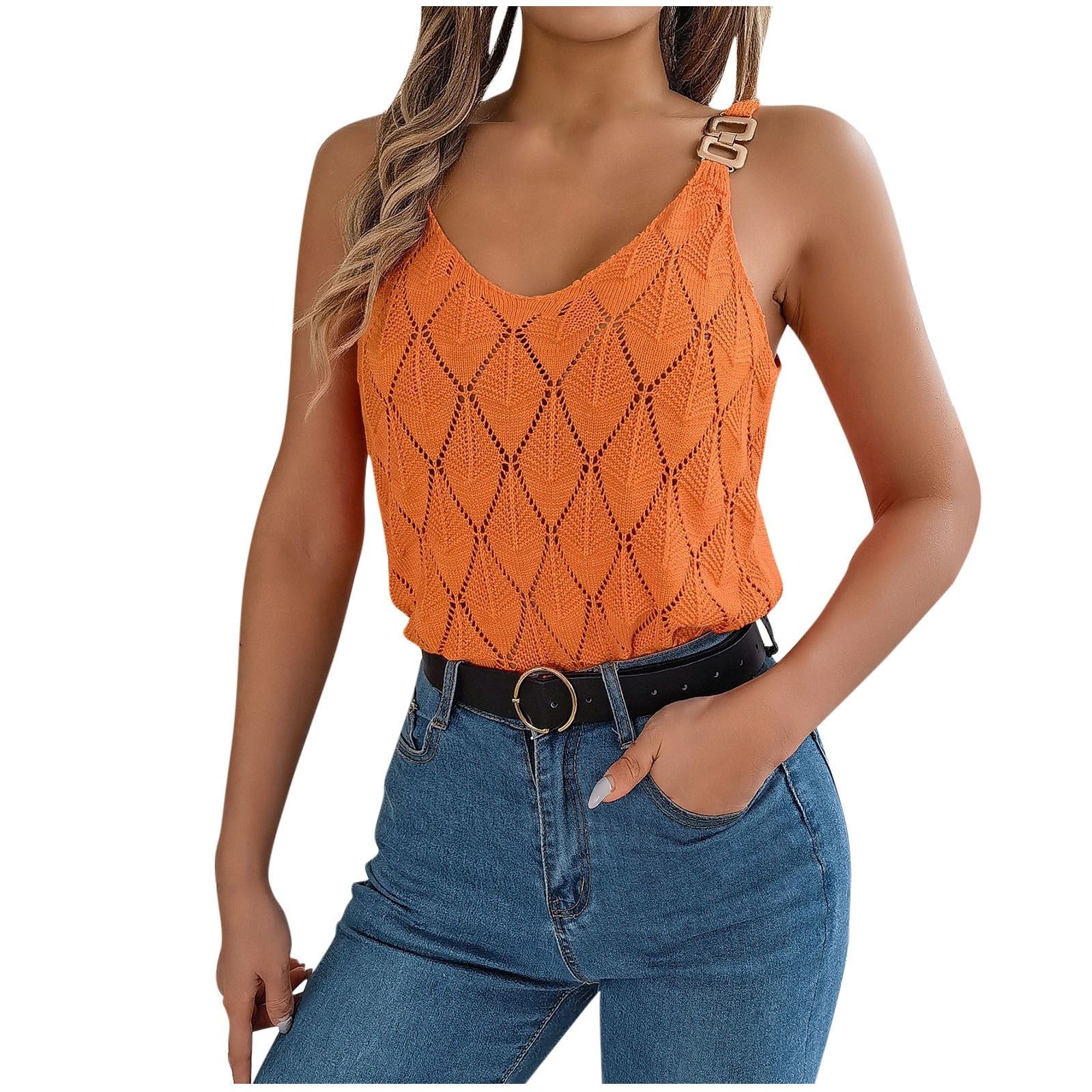 Mrat Padded Tank Tops Women's Fashion Tank Tops Summer Sleeveless ...