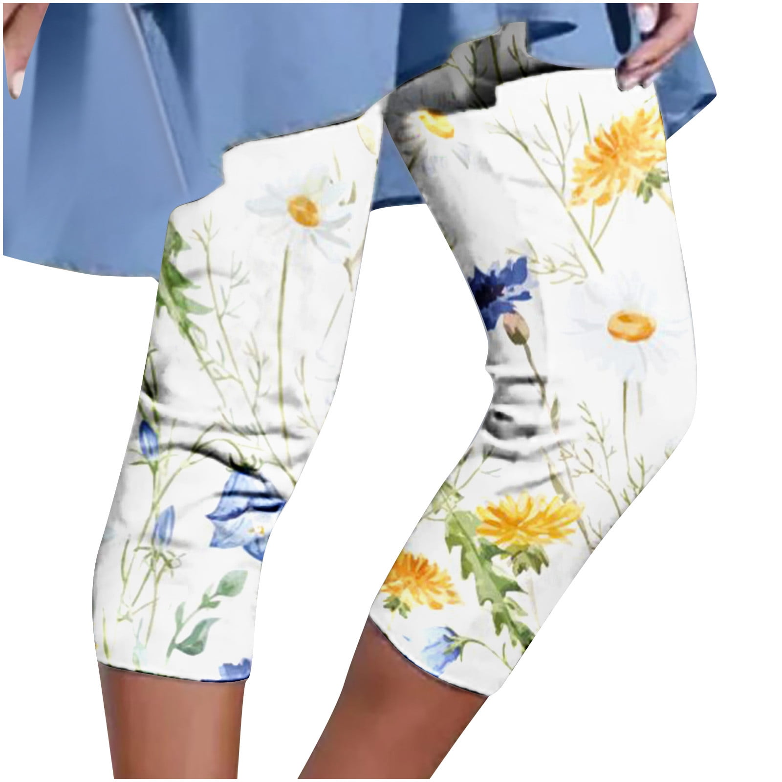 Mrat Plaid Pants for Women Women's Summer Casual Elastic Waist Printed ...