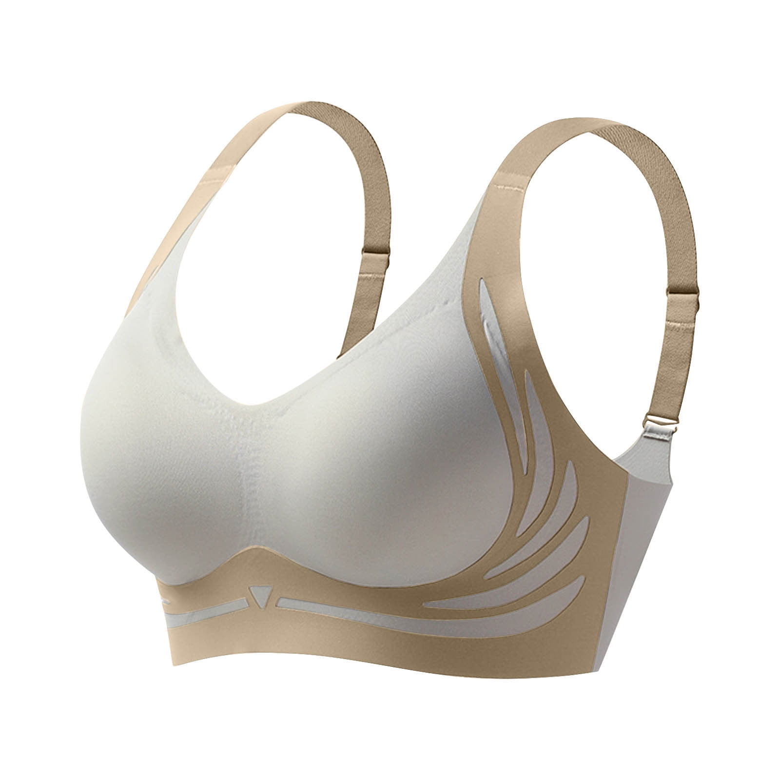 Mrat Supportive Sports Bra Womens Gathered Bra, Soft Comfortable ...