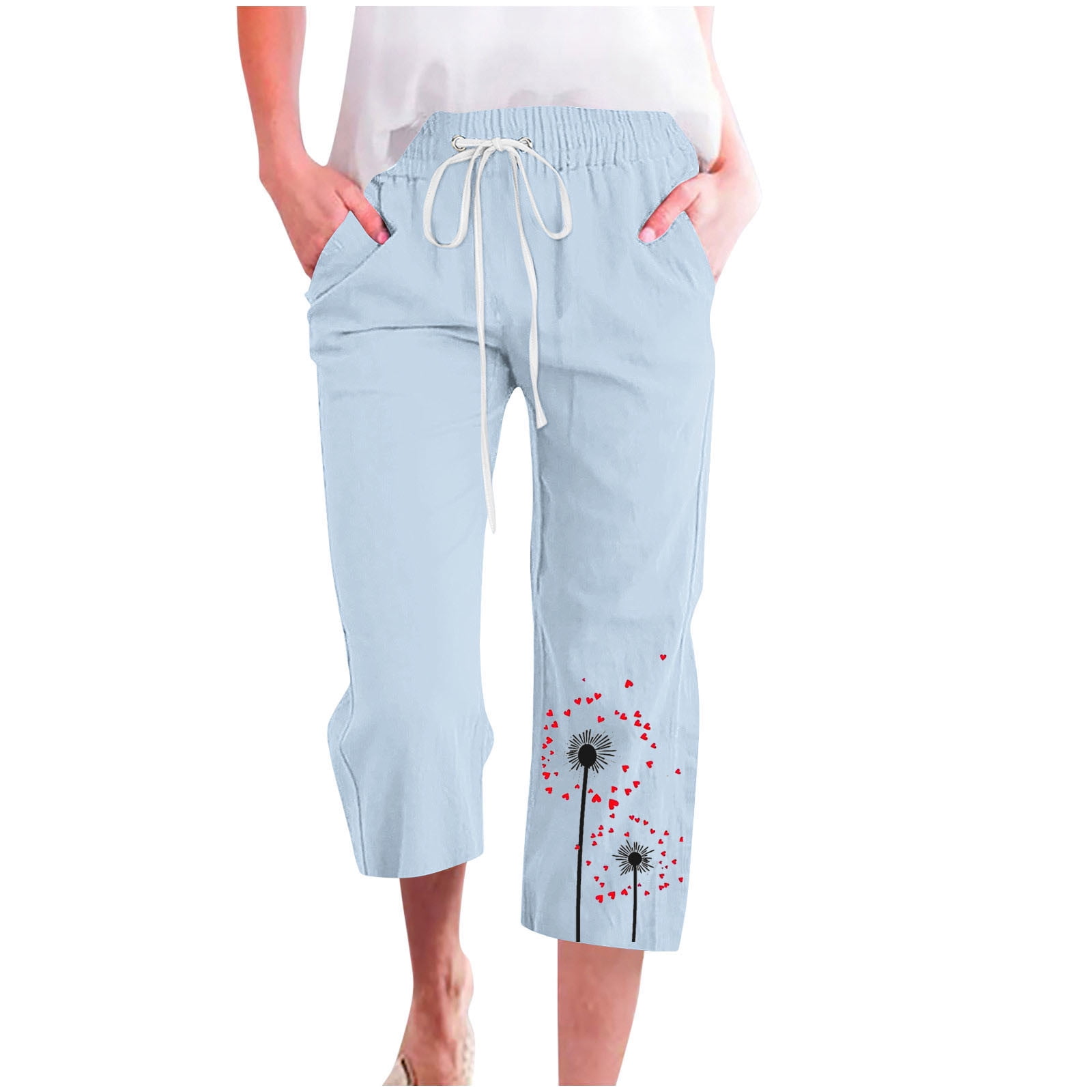 Mrat Wide Leg Capris For Women