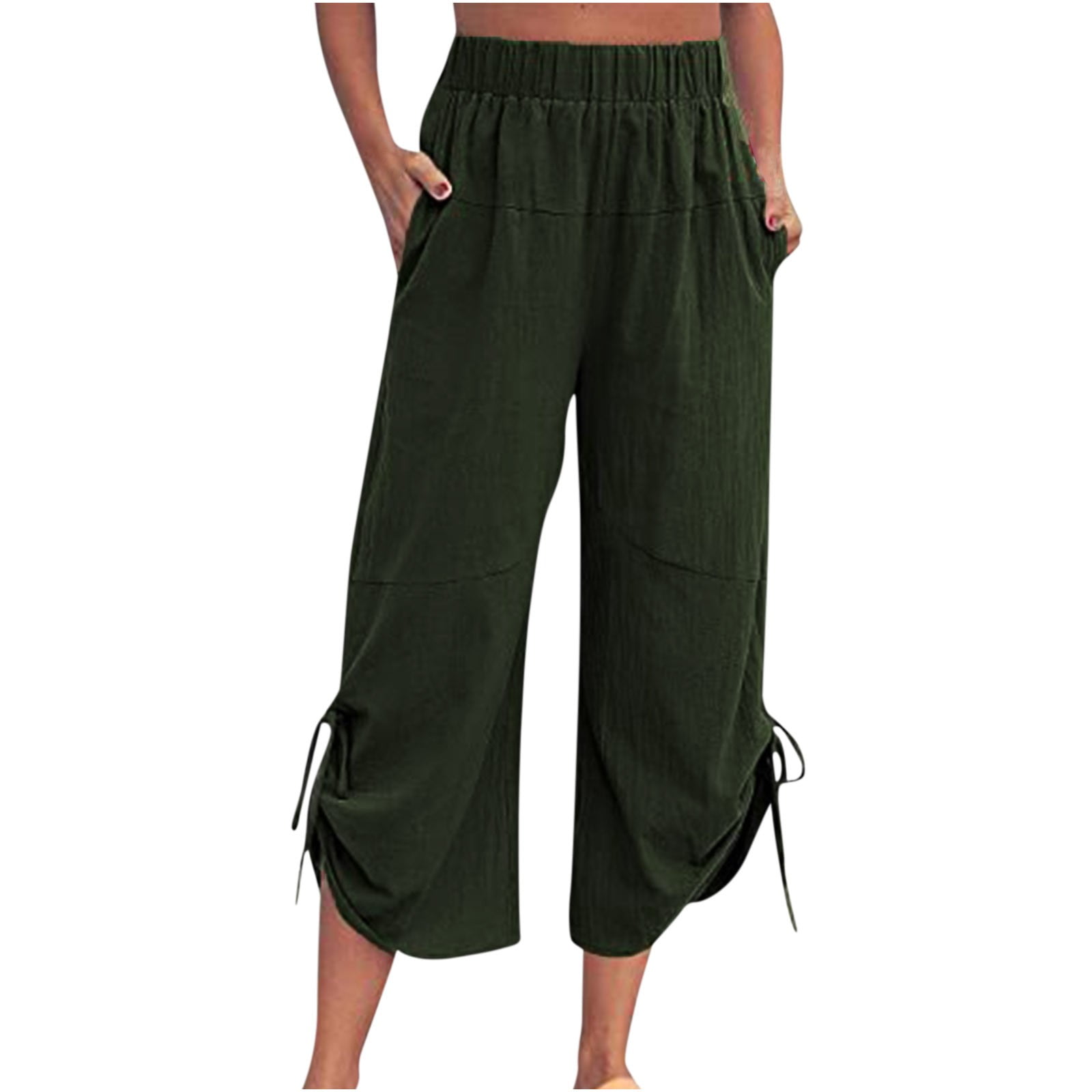 Mrat Wide Leg Flowy Pants - Walmart.com