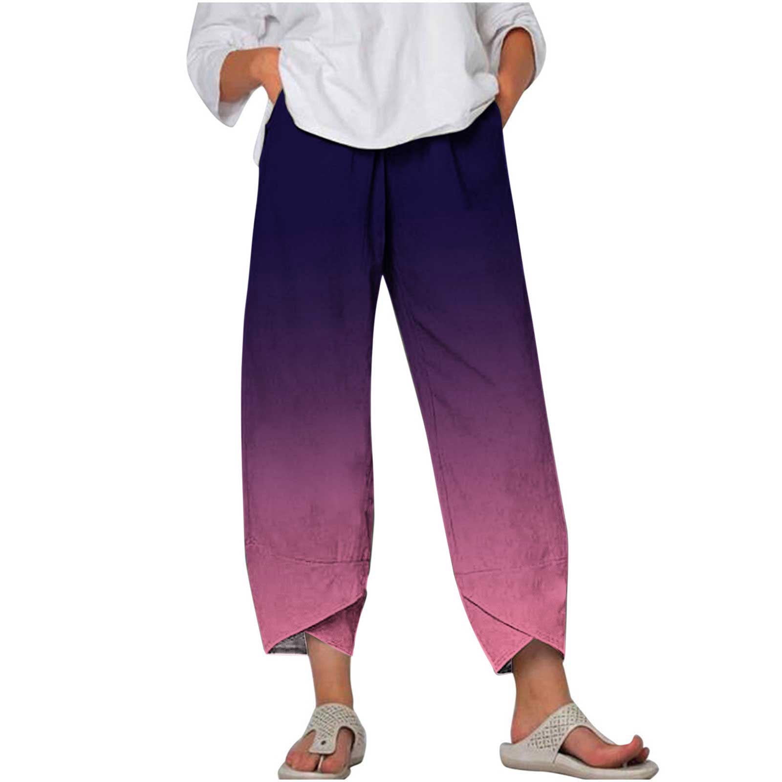 Mrat Wide Leg Trousers for Women Women's Fashion Summer Casual Loose ...