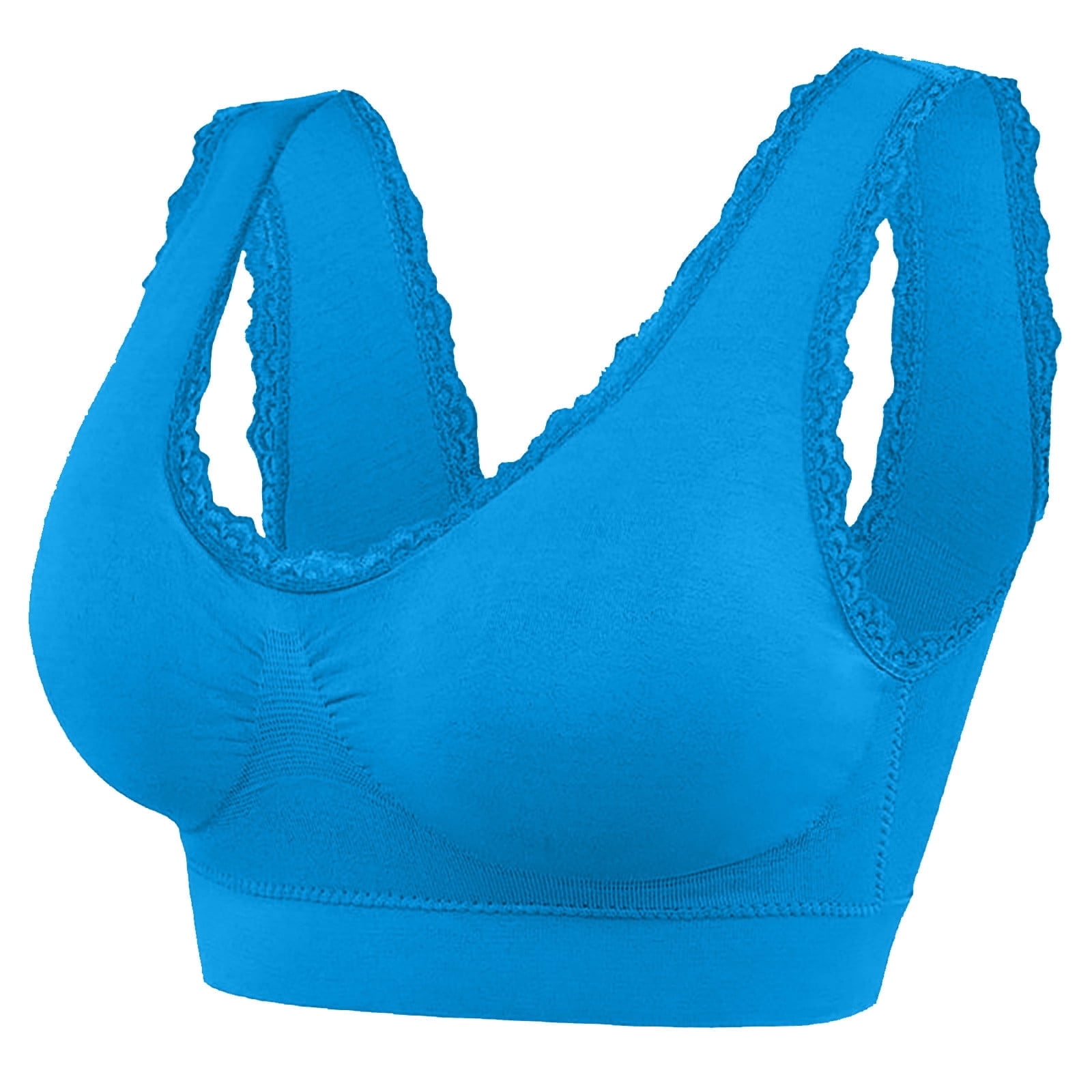 Mrat Wireless Bras for Large Breasted Women Cotton Bralette Women Push ...