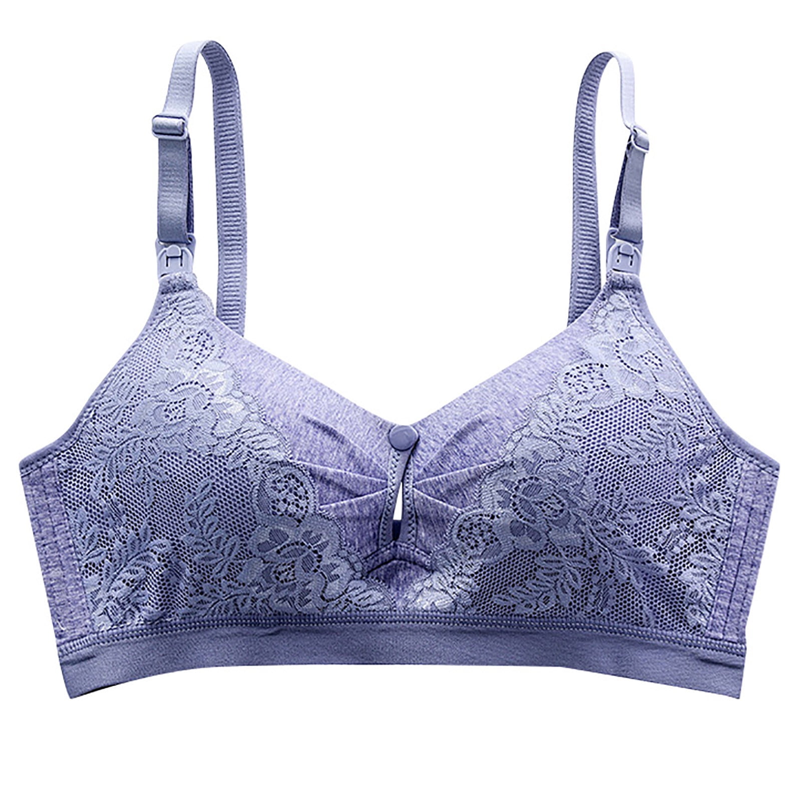 Mrat Wireless Push Up Bras for Women Womens Breastfeeding Bra Gathering ...