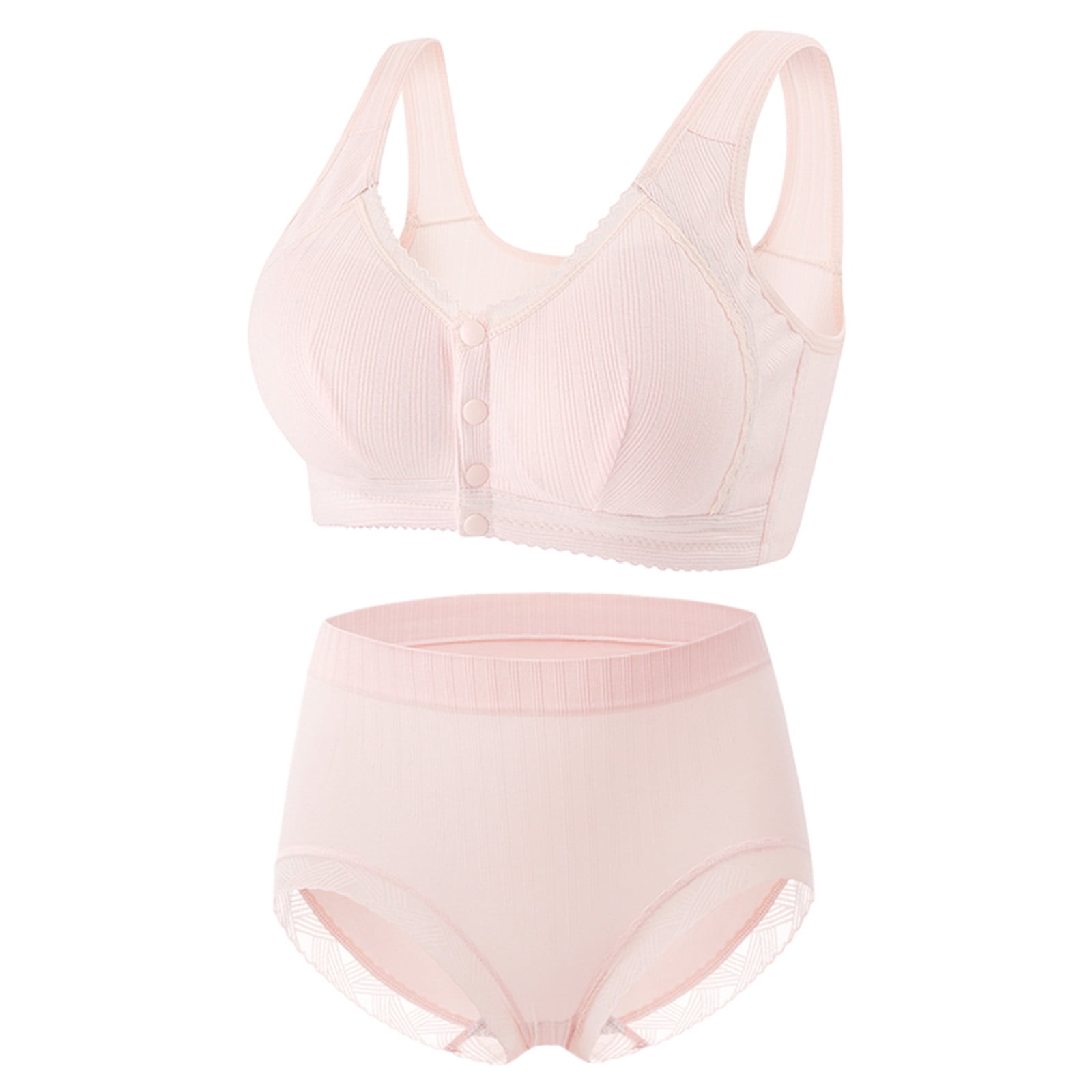 Mrat Women's Daisy Bra Front Snaps Bra No Underwire and High Support ...