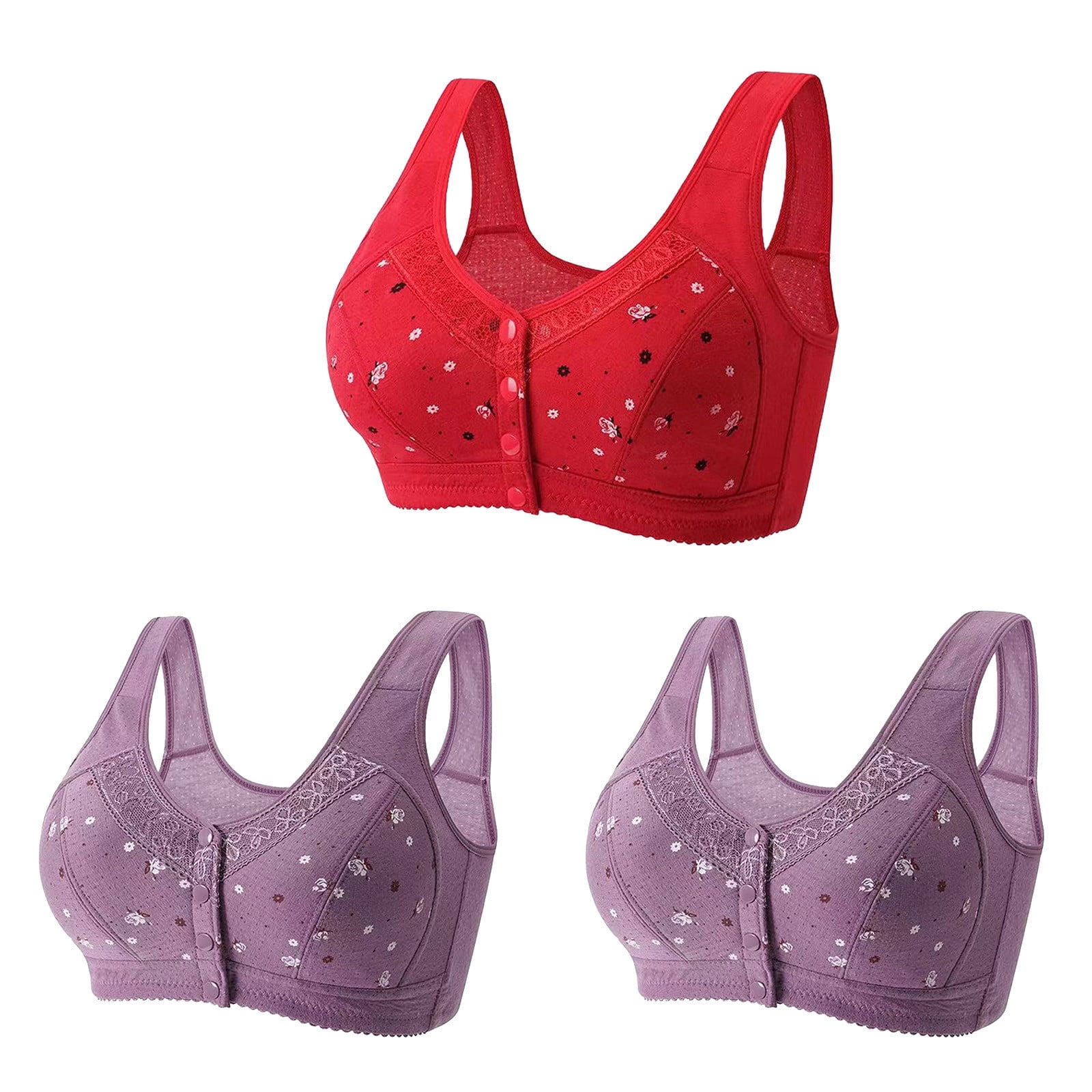 Mrat Women's Modern Cotton Bra Bras for Older Women, Comfortable and ...