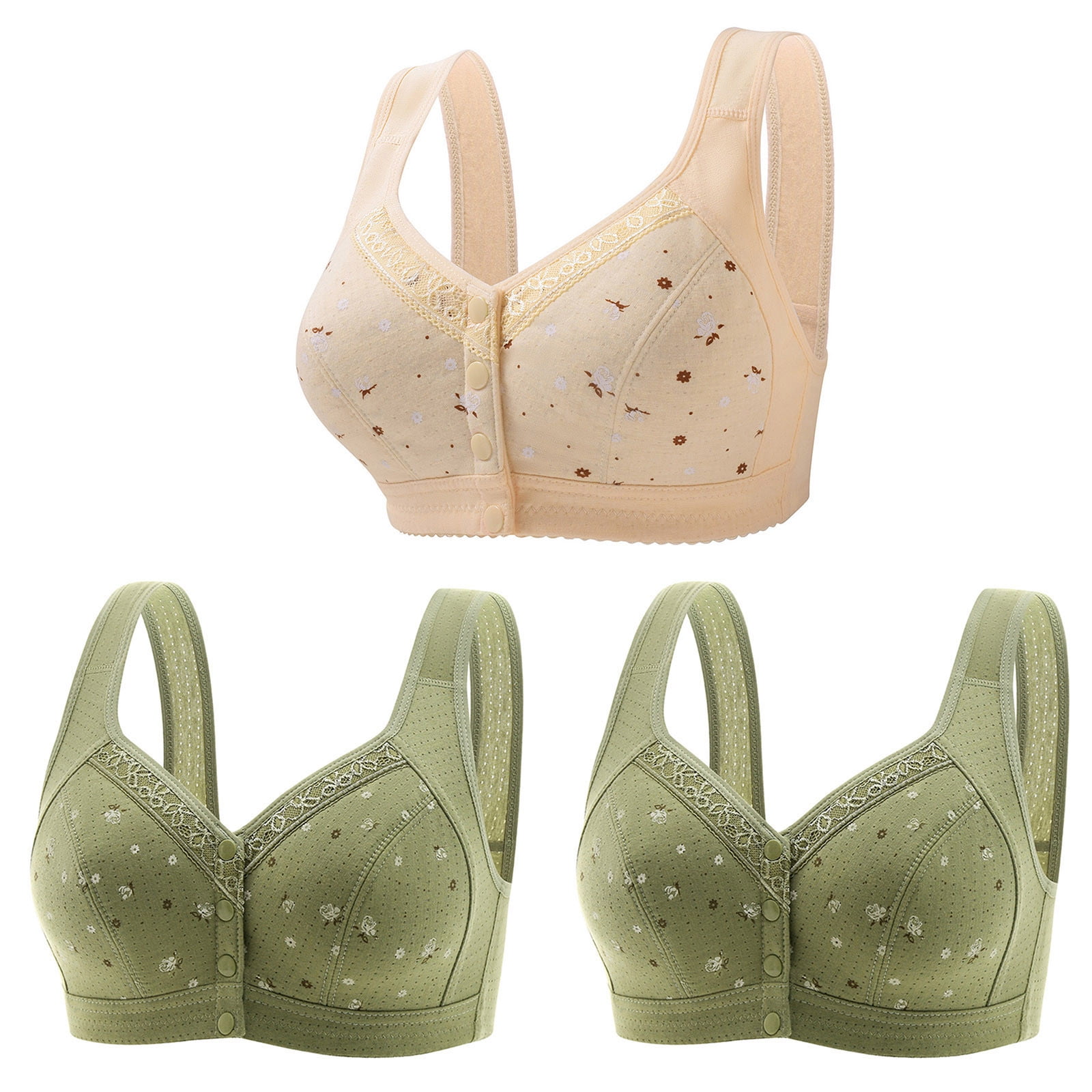 Mrat Women's Pullover Comfort Bralette Bras for Older Women ...